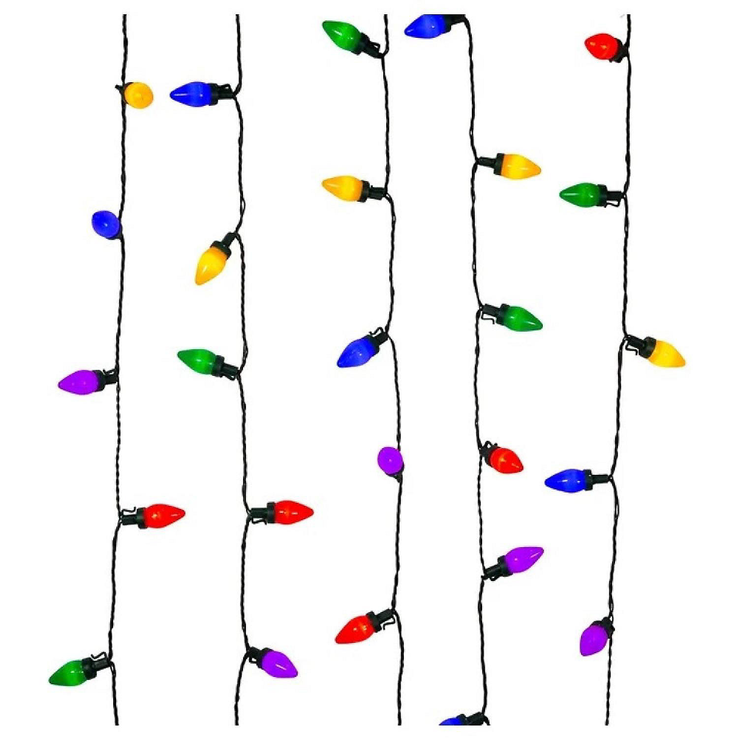 Kurt Adler 50 LED C7 Multicolored String Light Set with 8 Light ...