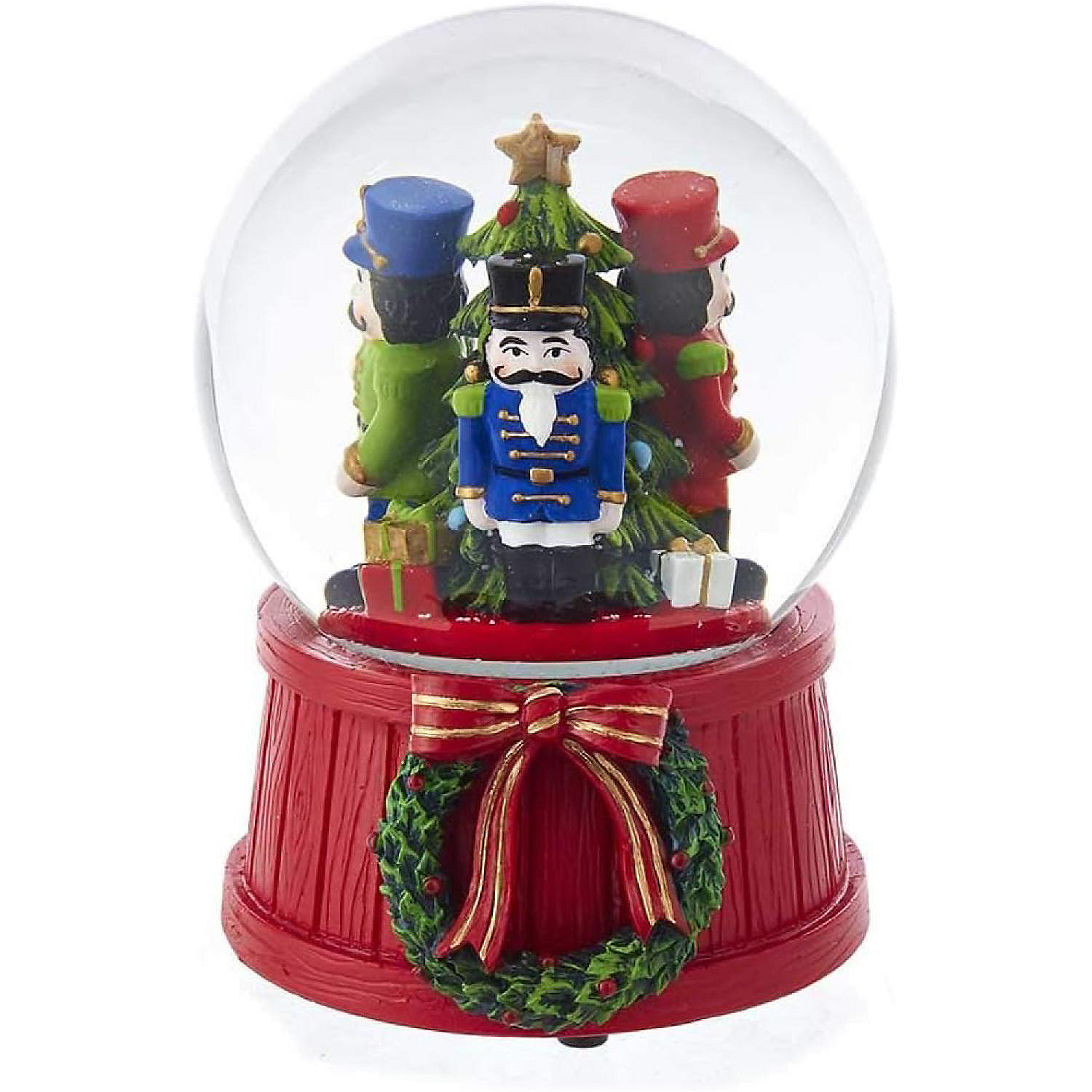 Kurt Adler Wind-Up Musical Nutcracker Silent Night Water Globe, 4 ...