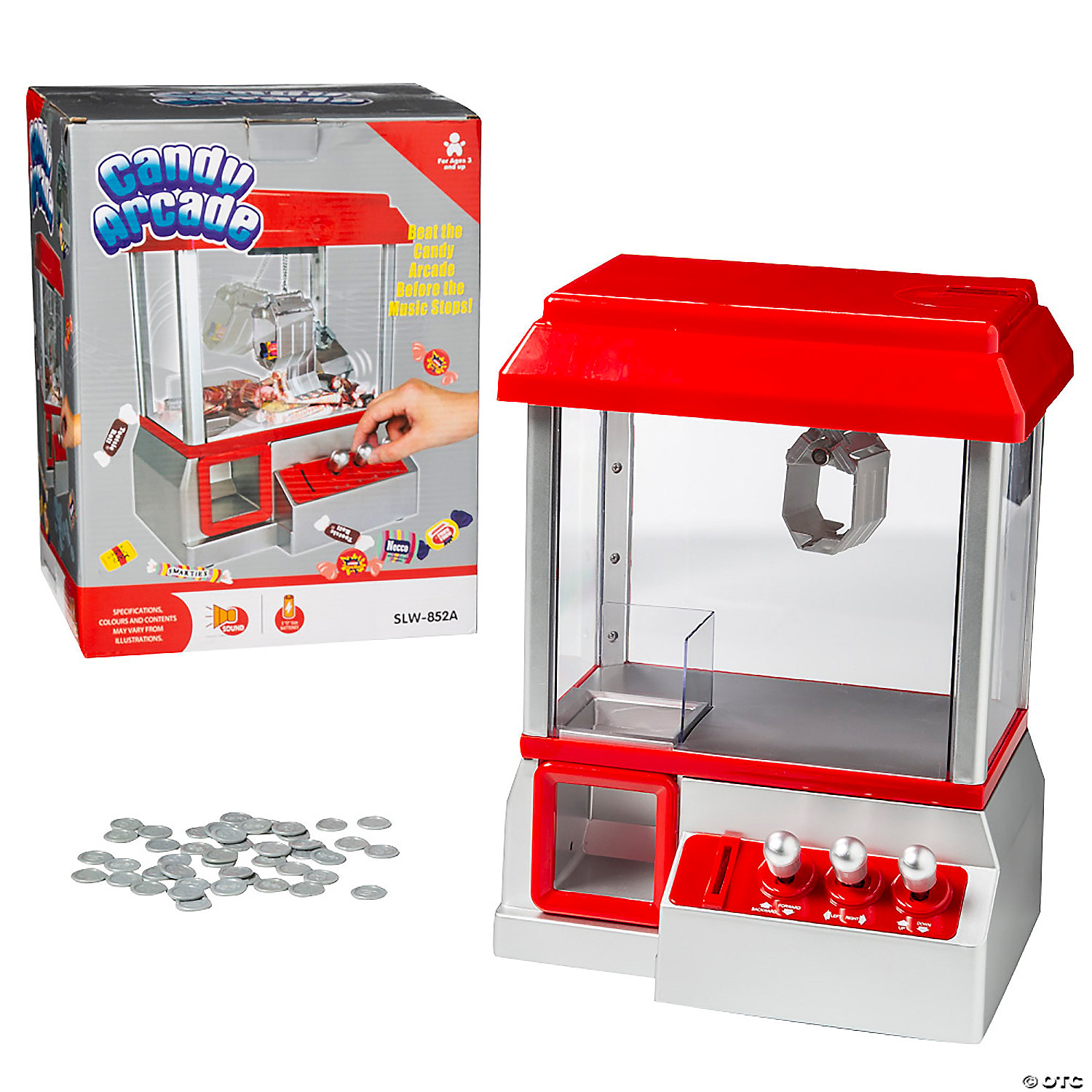 Large Candy Grabber Plastic Tabletop Claw Machine with Sound