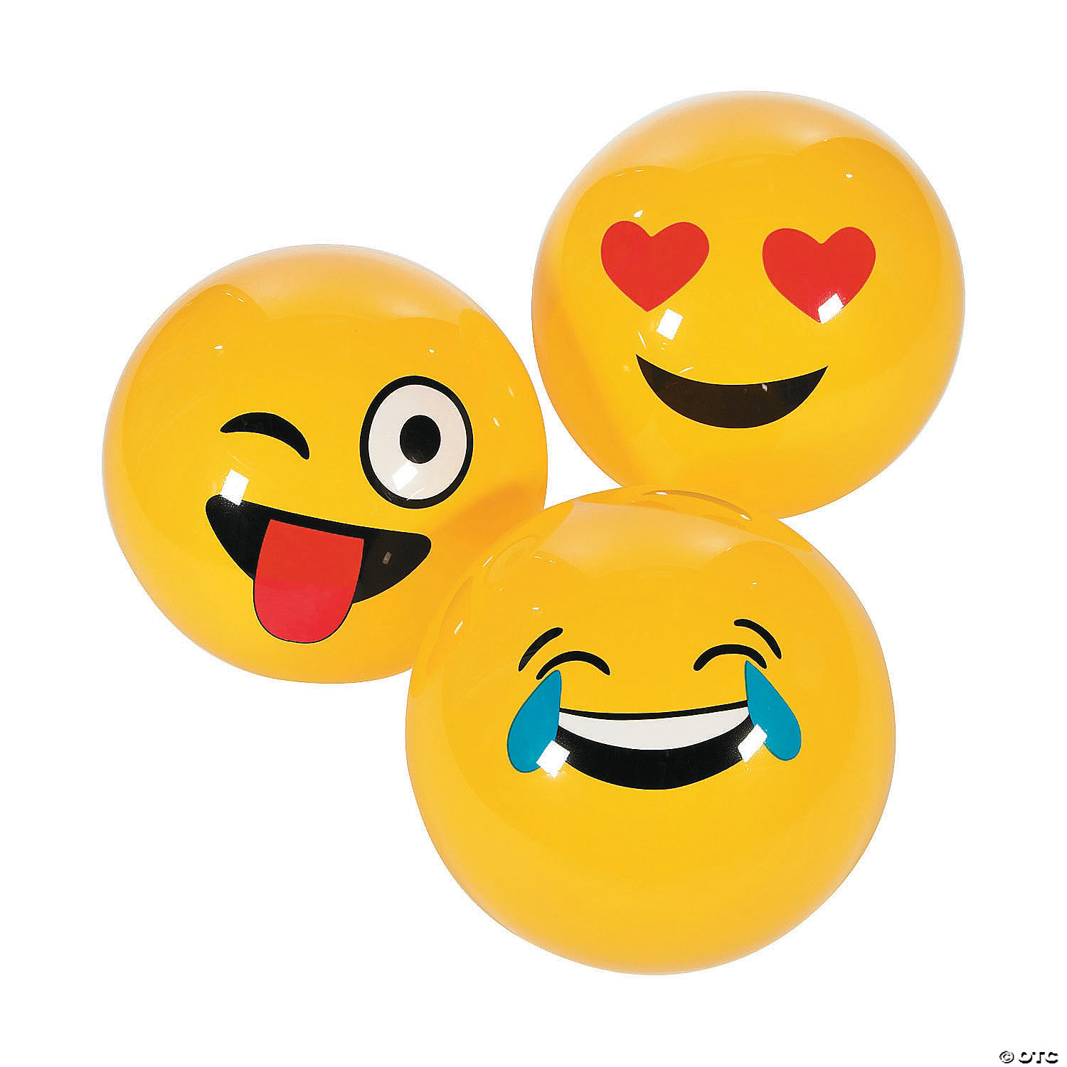 Large Inflatable Emoji Balls - 18"