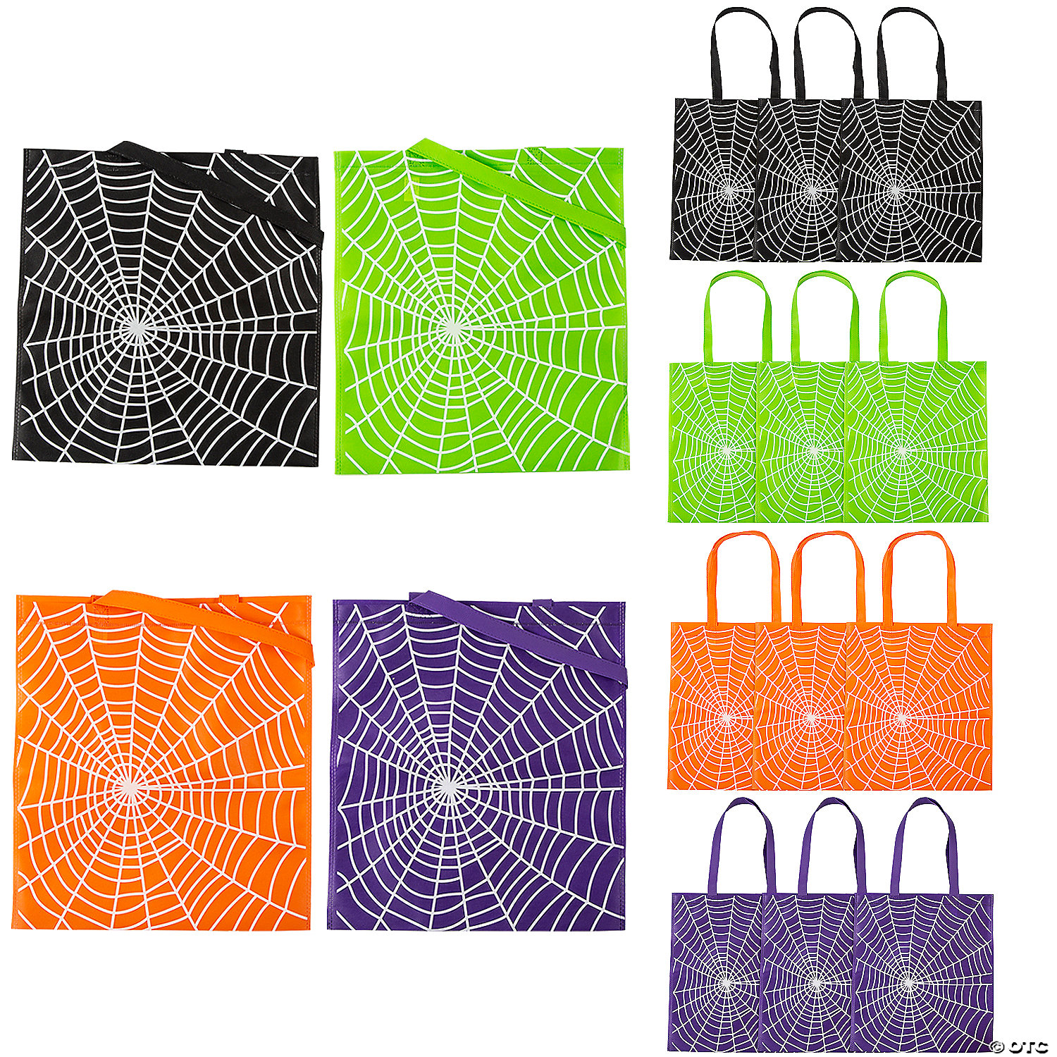 Large Spider Web Tote Bags