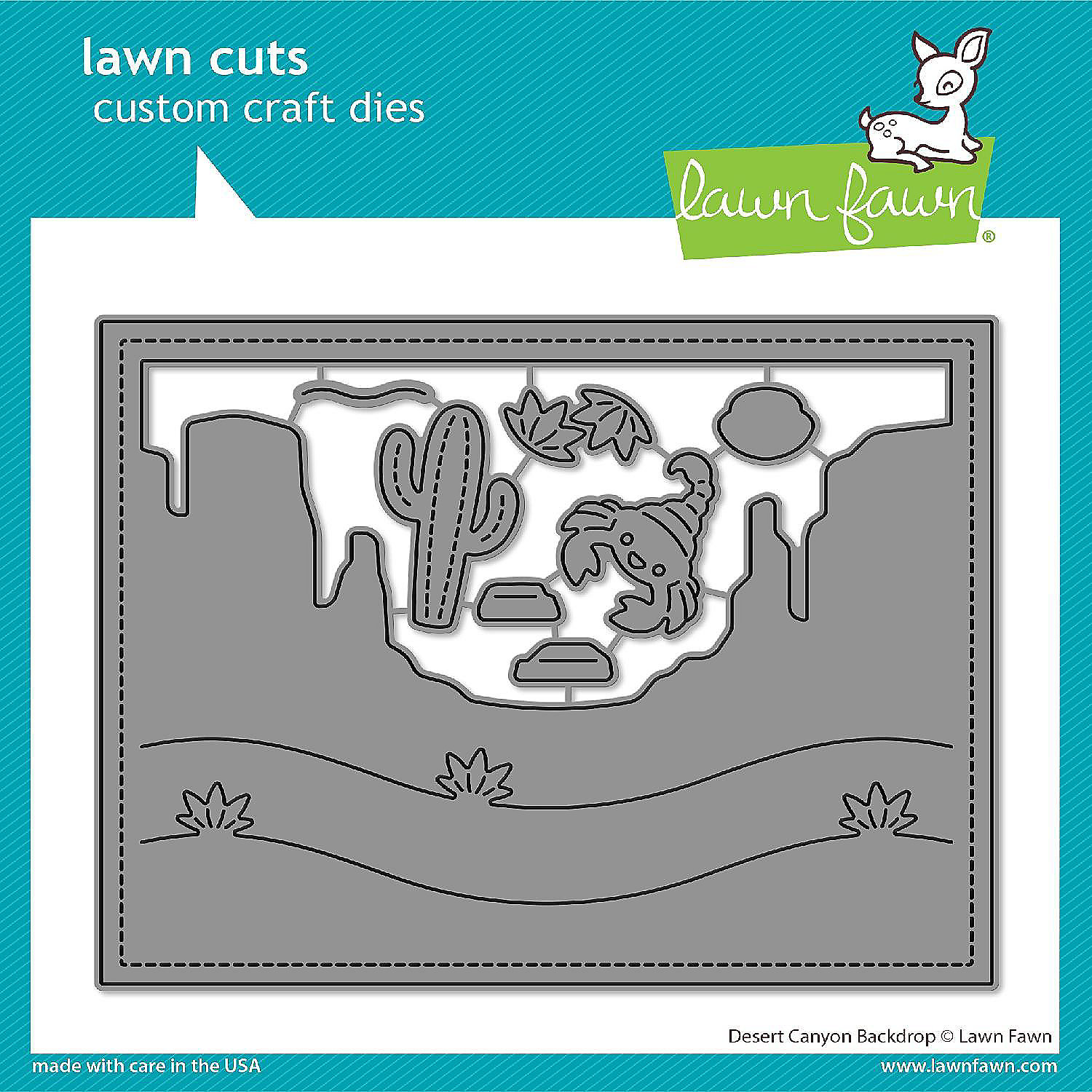 Lawn Cuts Custom Craft Die-Desert Canyon Backdrop