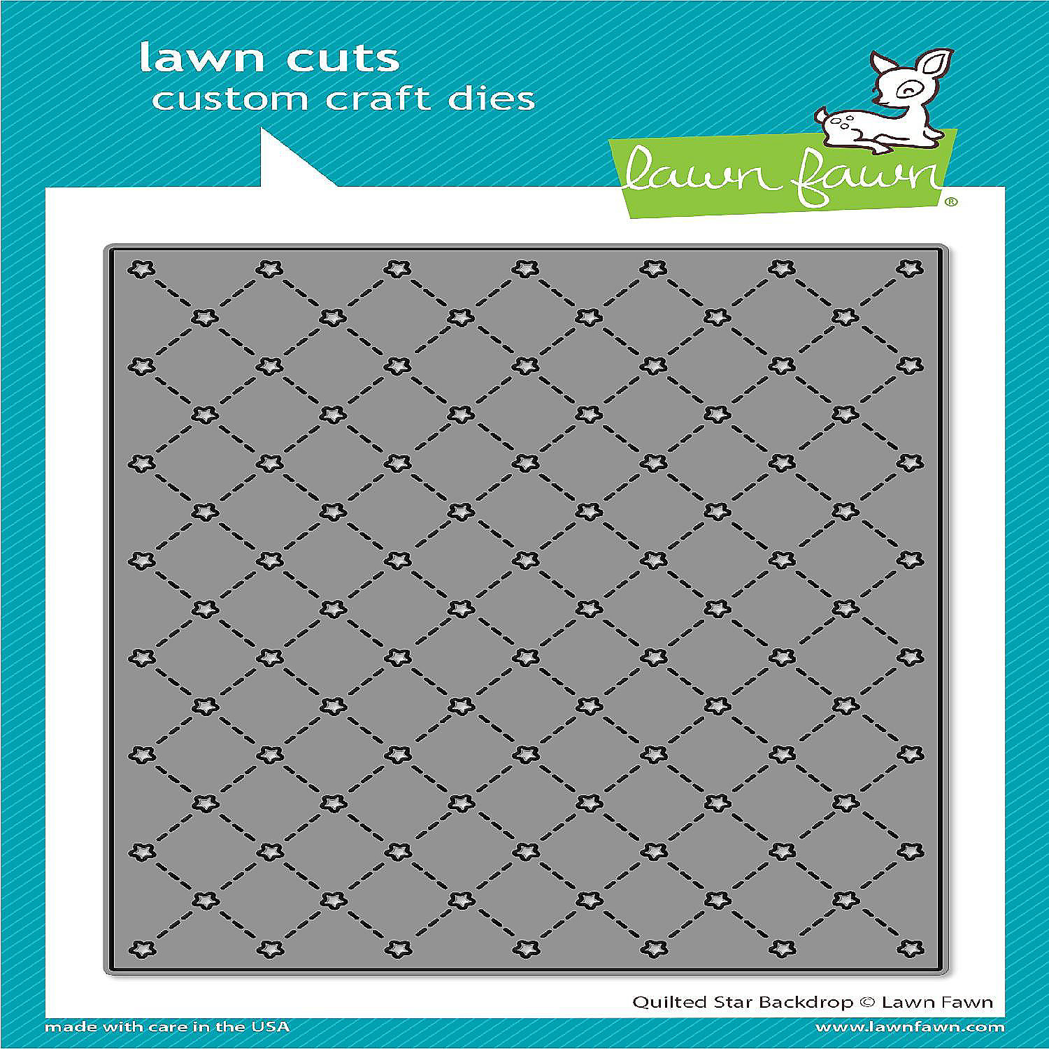 Lawn Cuts Custom Craft Die-Quilted Star Backdrop