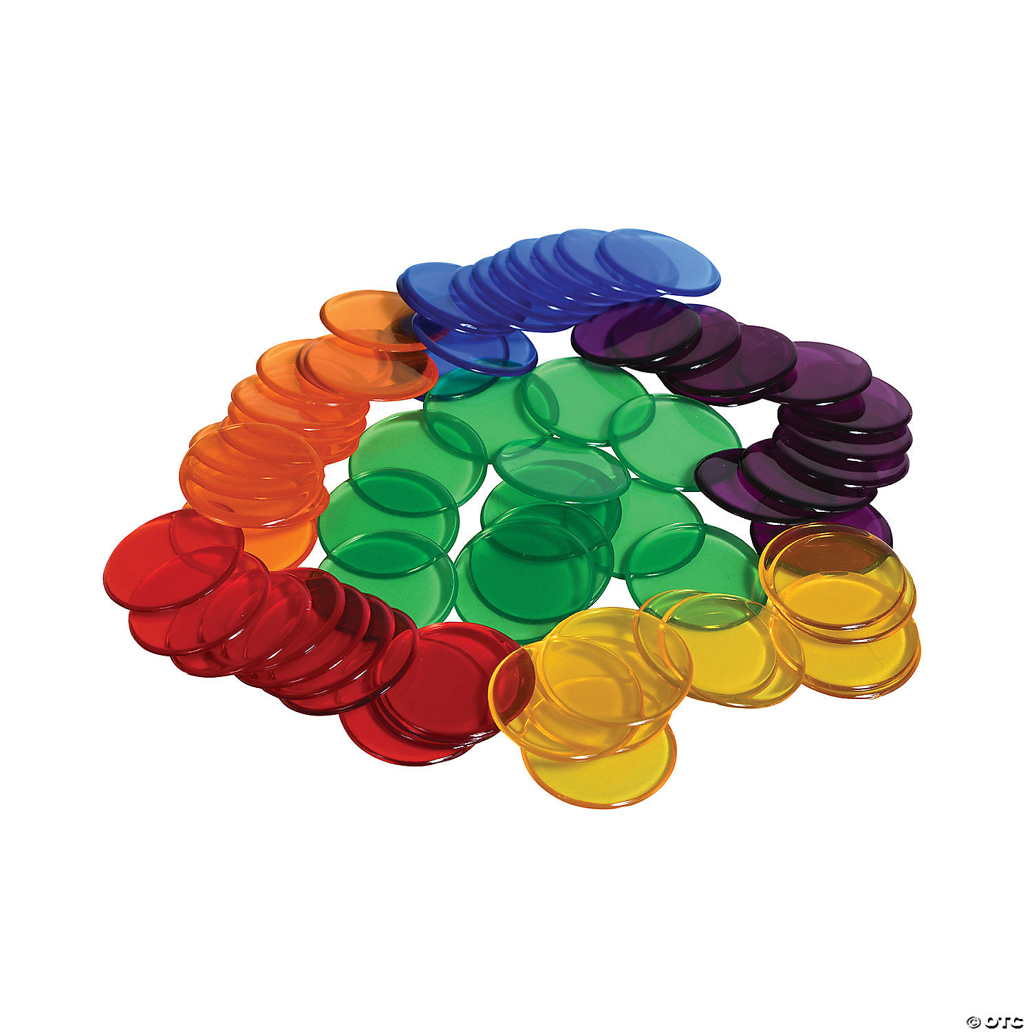 Learning Advantage Transparent Counters - .75" - Set of 1,000