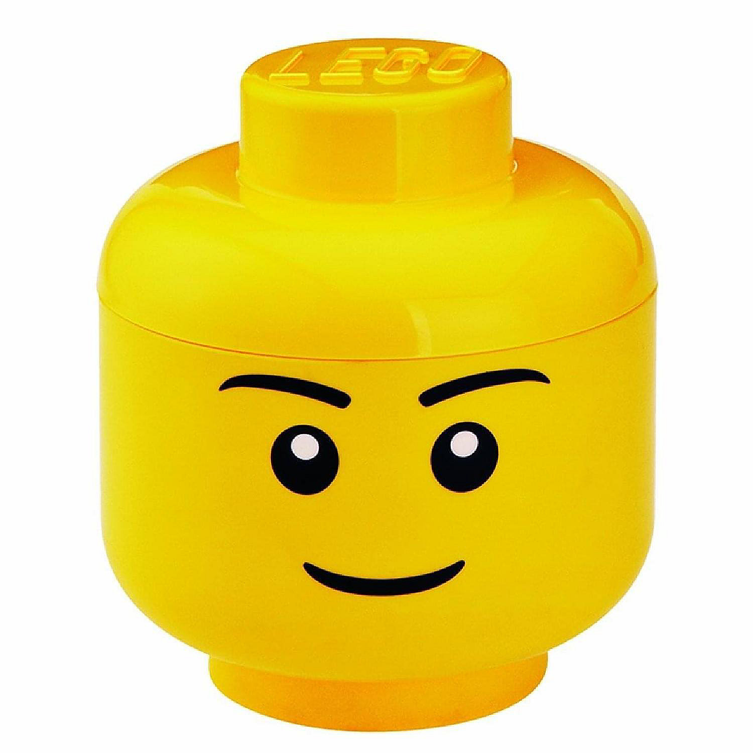 LEGO Large Storage Container Head, Boy | Oriental Trading