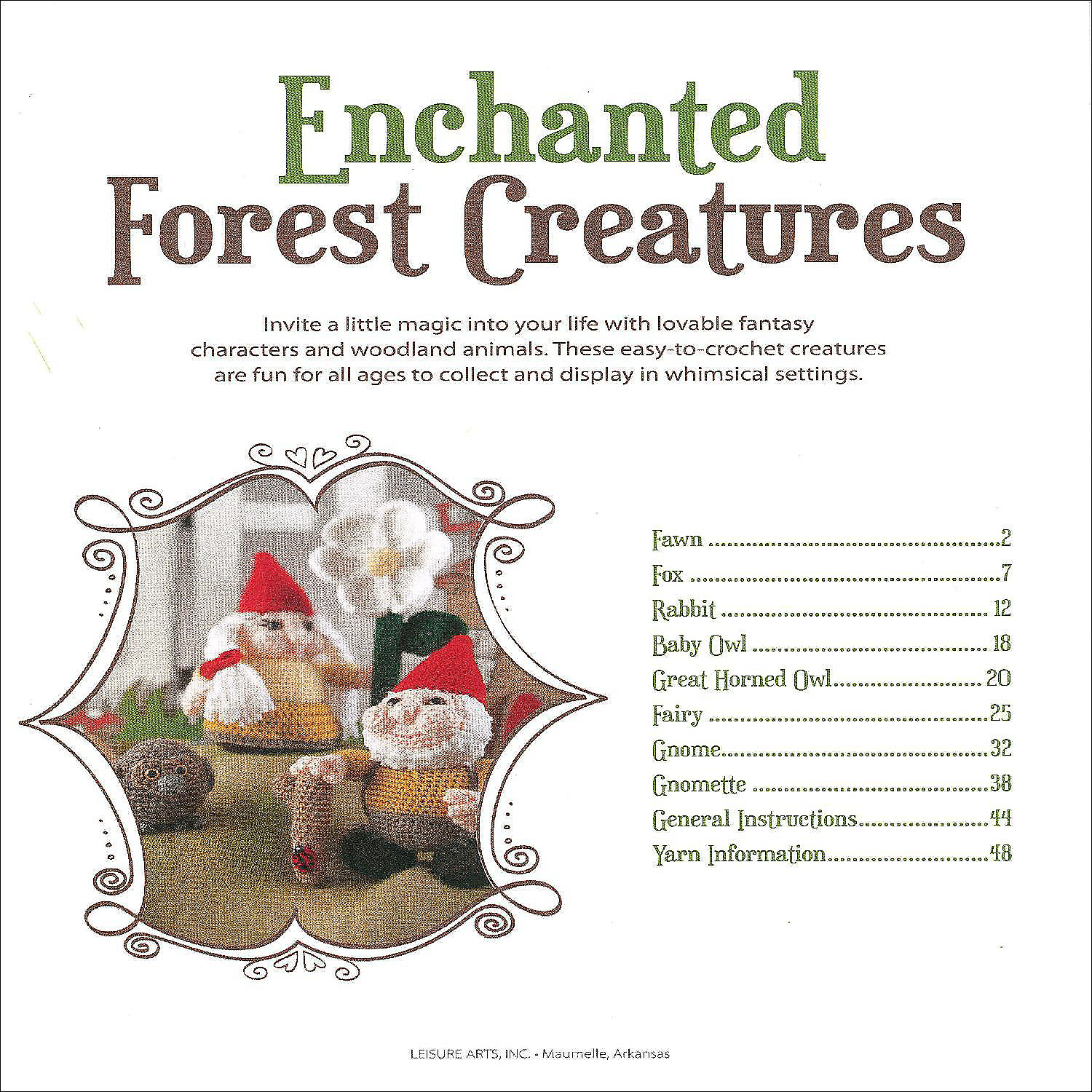 Leisure Arts Enchanted Forest Creatures Bk | Oriental Trading