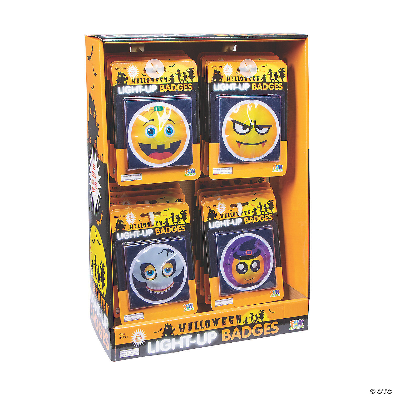 Light-Up Halloween Badges