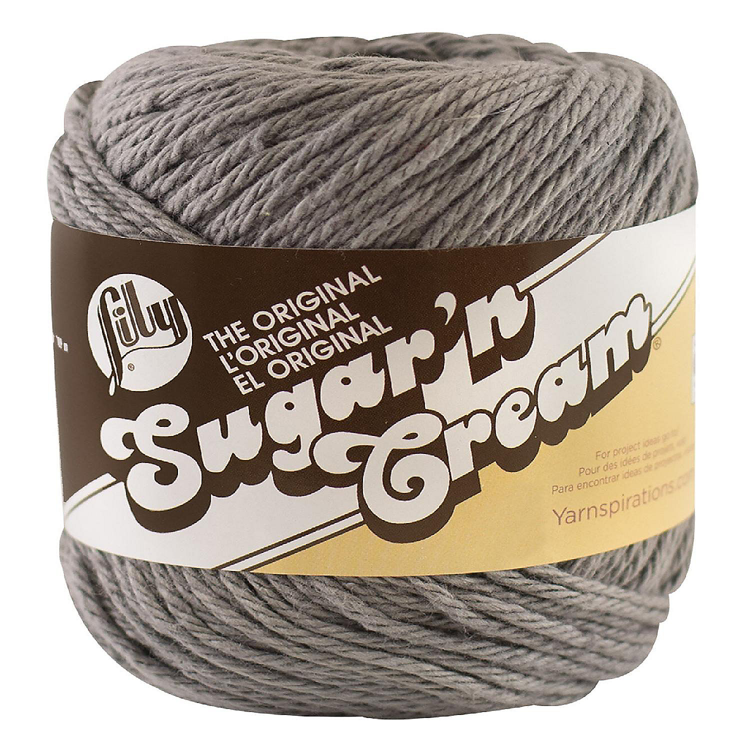 Lily Sugar'n Cream Yarn - Solids-Overcast