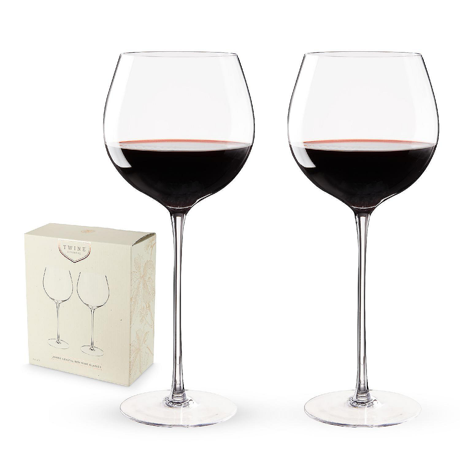 Linger Crystal Red Wine Glass Set