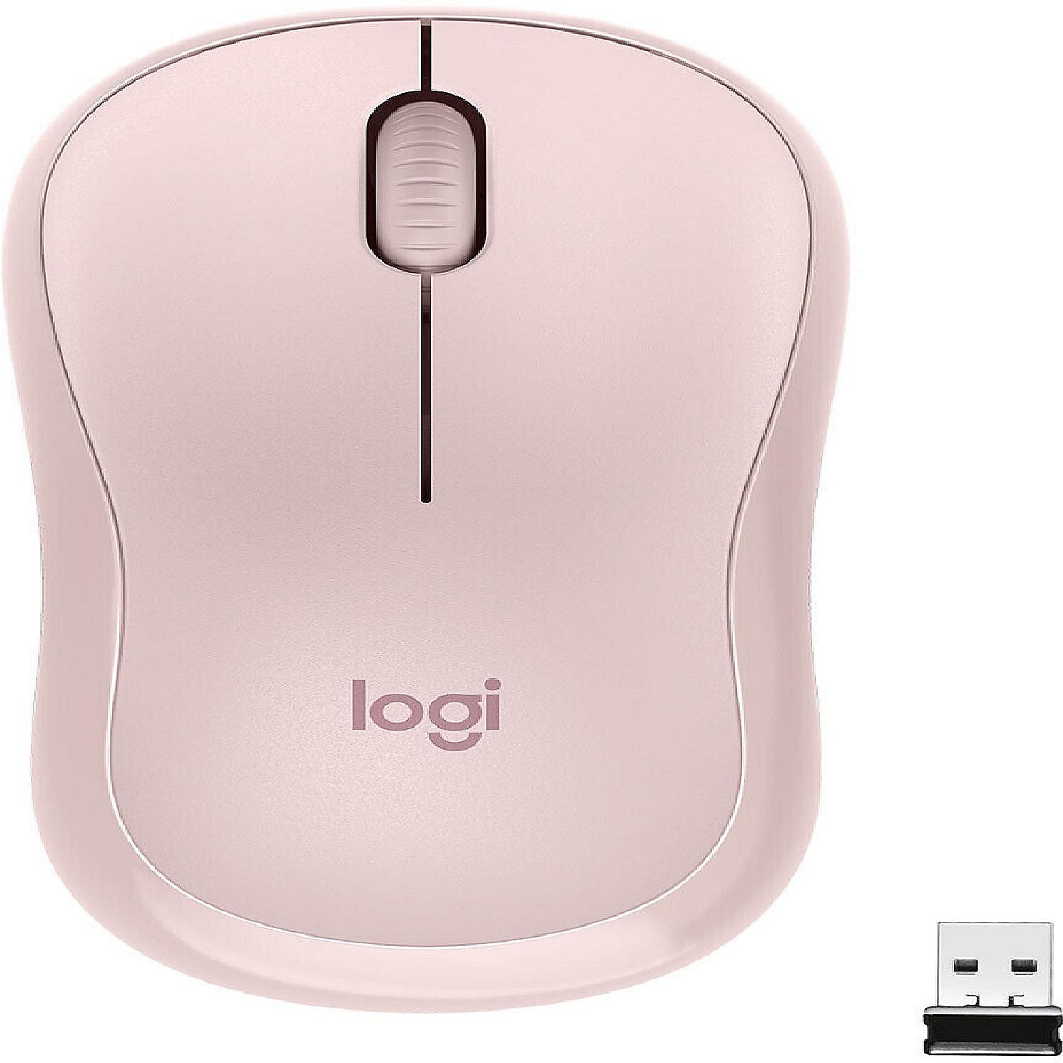 Logitech M220 Silent Wireless Mouse, 2.4 GHz with USB Receiver, - Rose ...