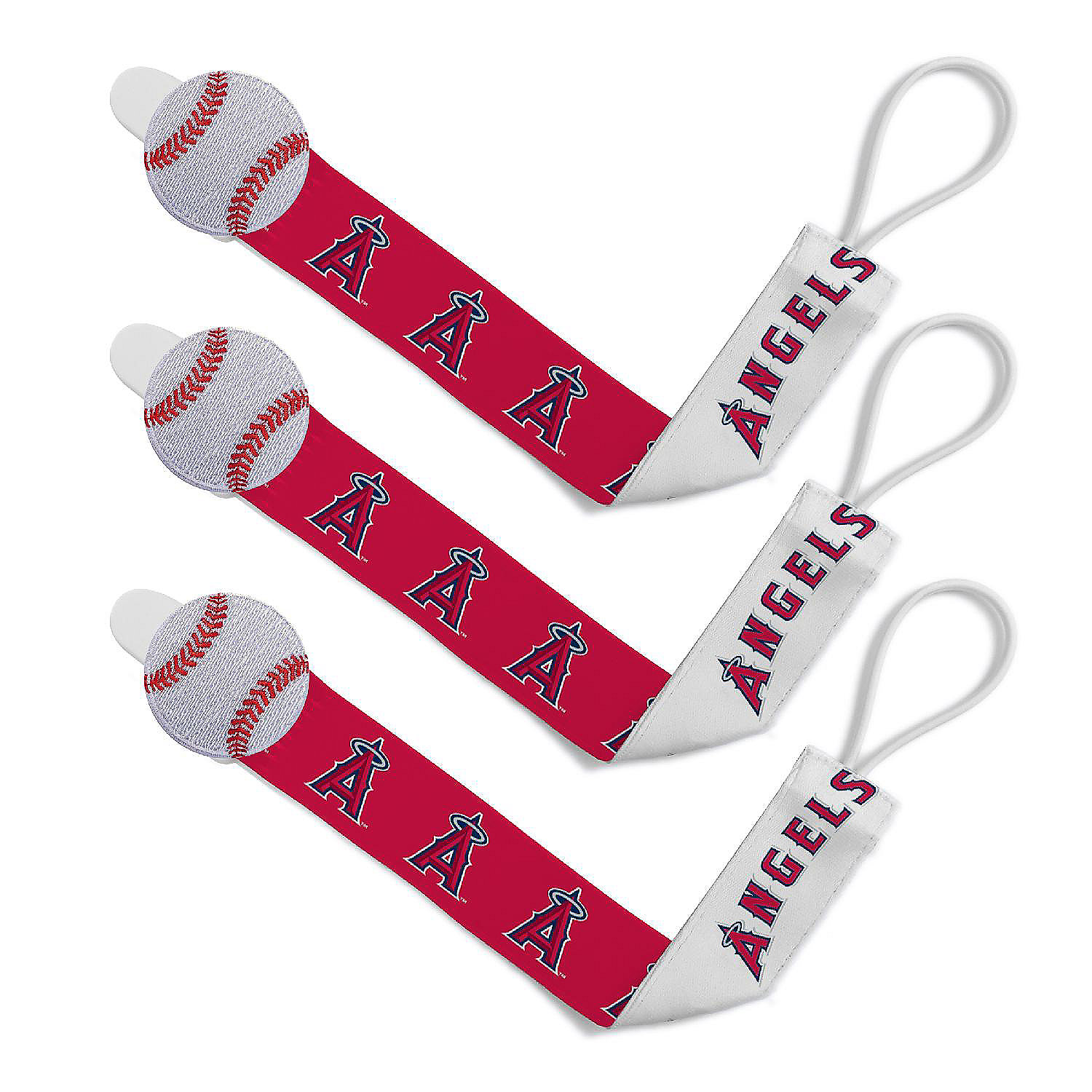 Los Angeles Angels - Pacifier Clip 3-Pack | Oriental Trading
