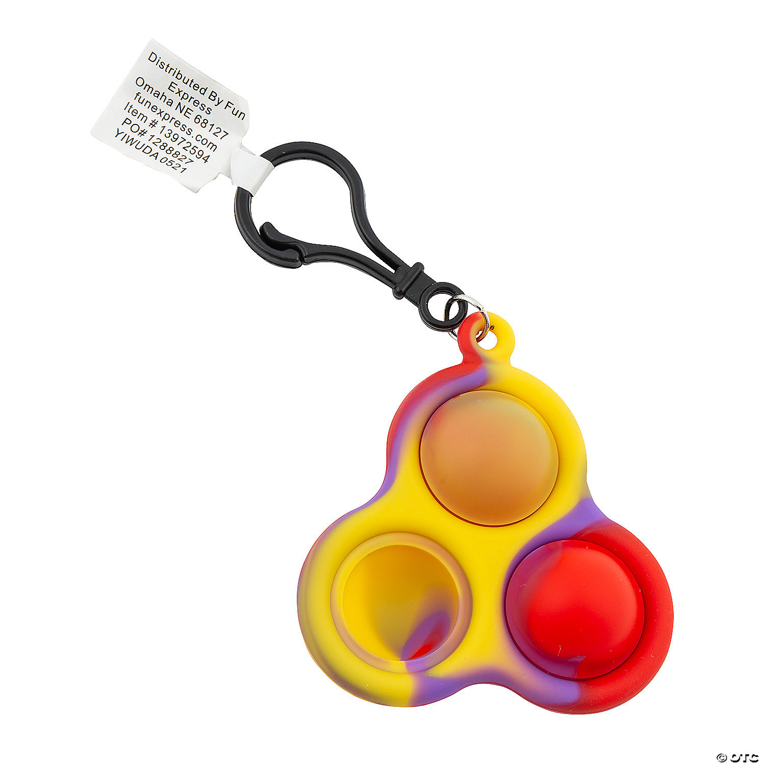 Lotsa Pops Pop Fidget Toy Backpack Clip Keychains | Fun Express