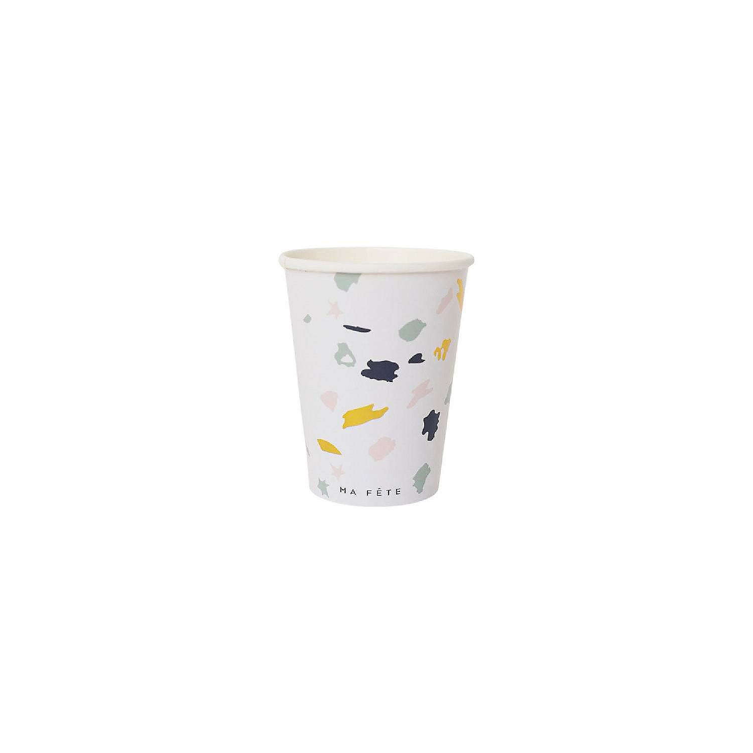 Ma Fete Terrazzo Pattern Paper Cups (8) | Oriental Trading