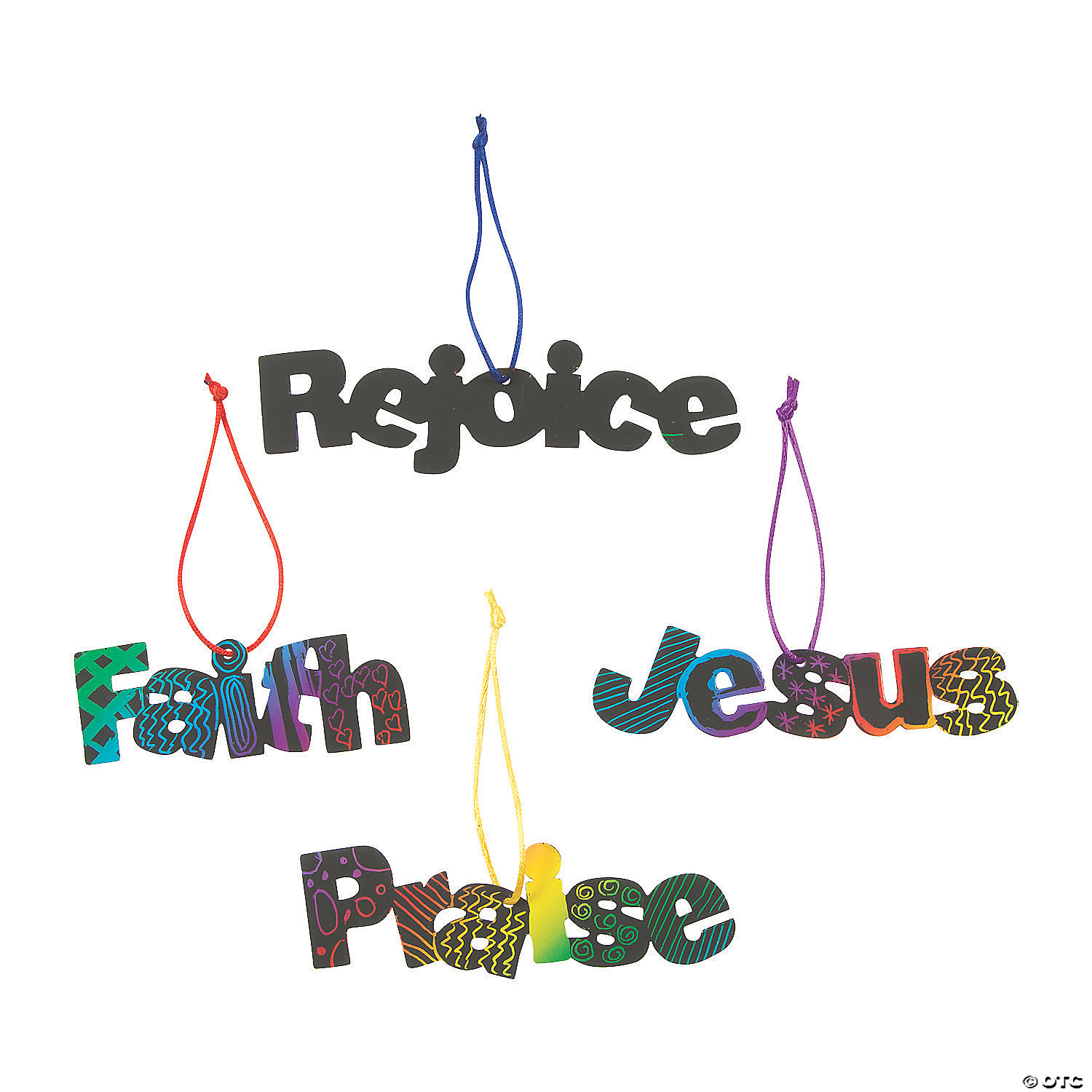 Magic Color Scratch Inspirational Ornaments