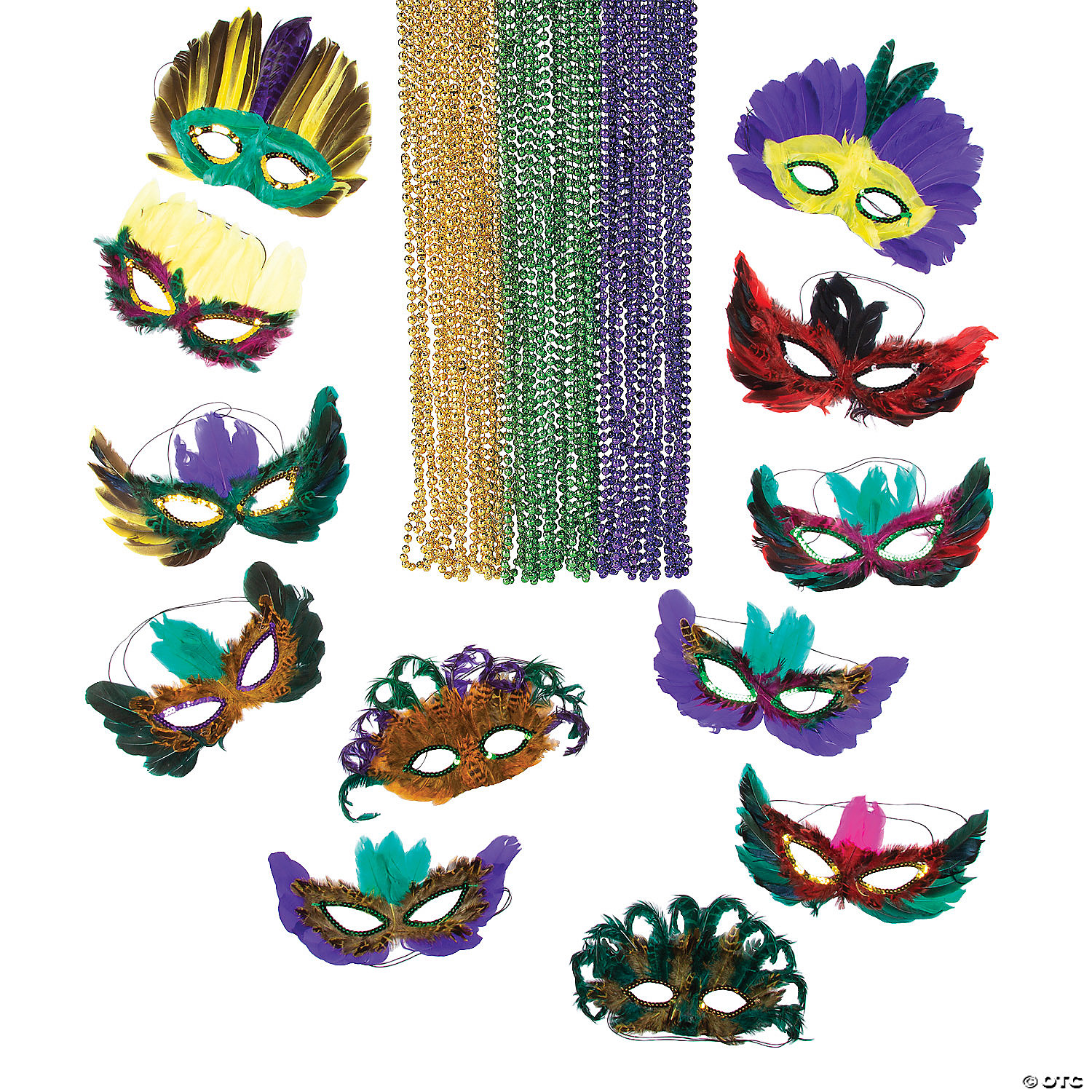 Masquerade Mask & Bead Assortment