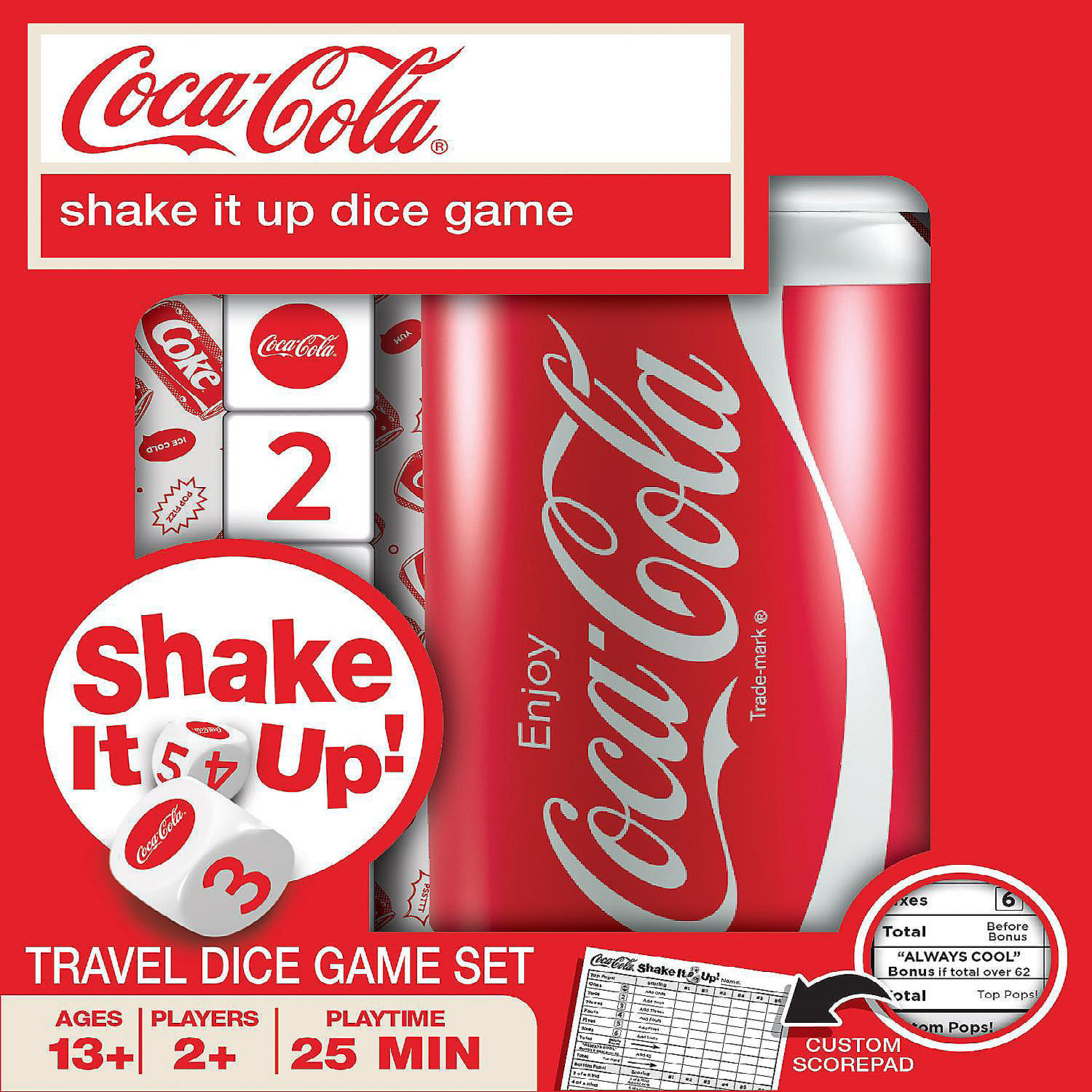 MasterPieces Officially Licensed Coca-Cola Shake It Up Dice Game ...