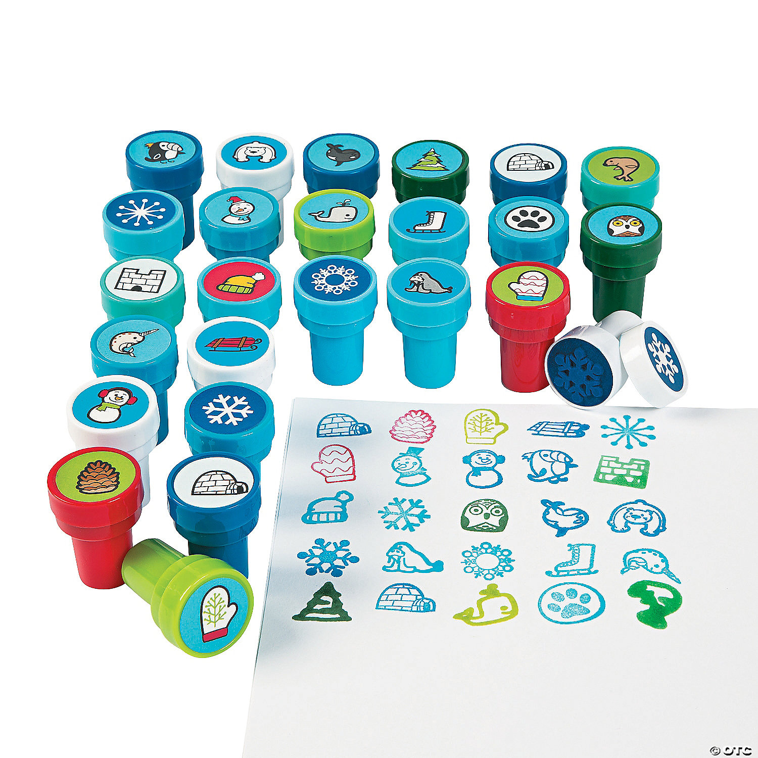 Mega Bulk 100 Pc. Winter Stamper Assortment