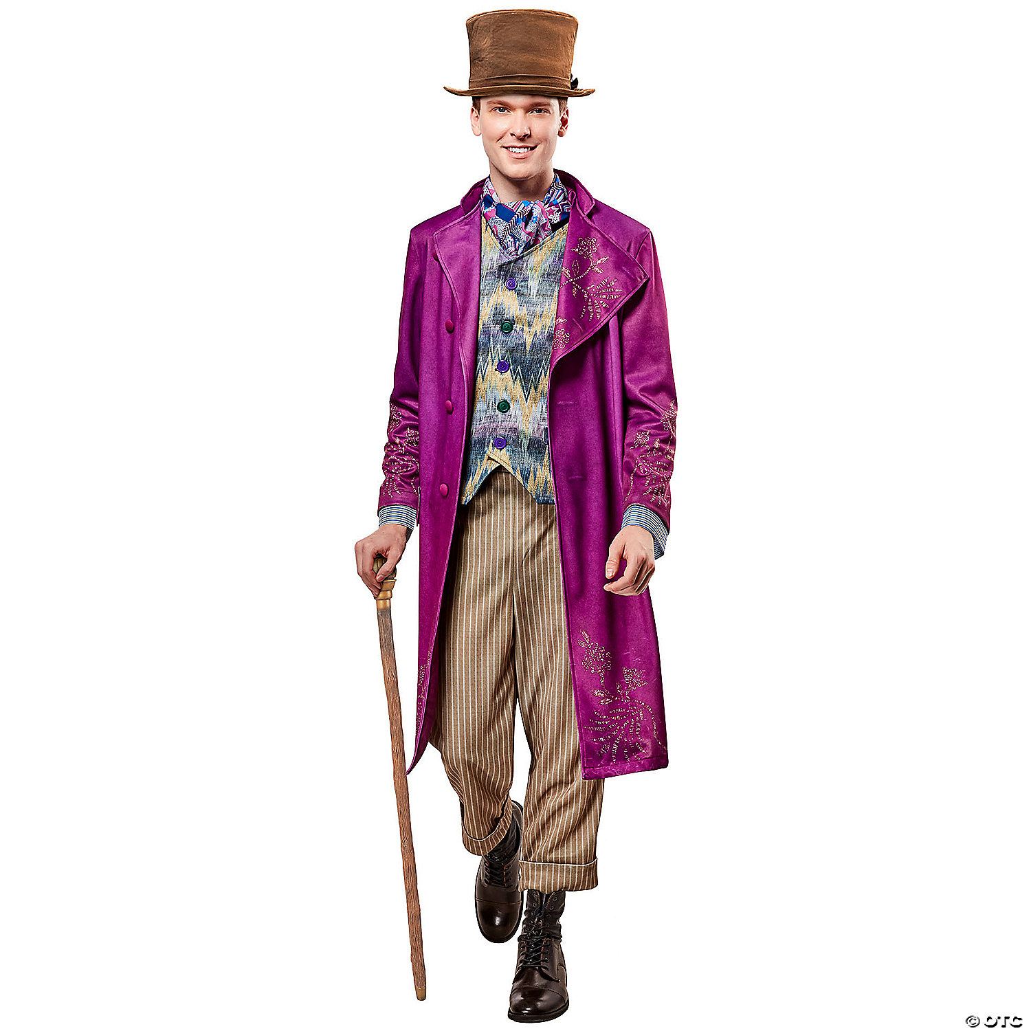 Men’s Deluxe Wonka™ Multicolored Polyester Willy Wonka Costume