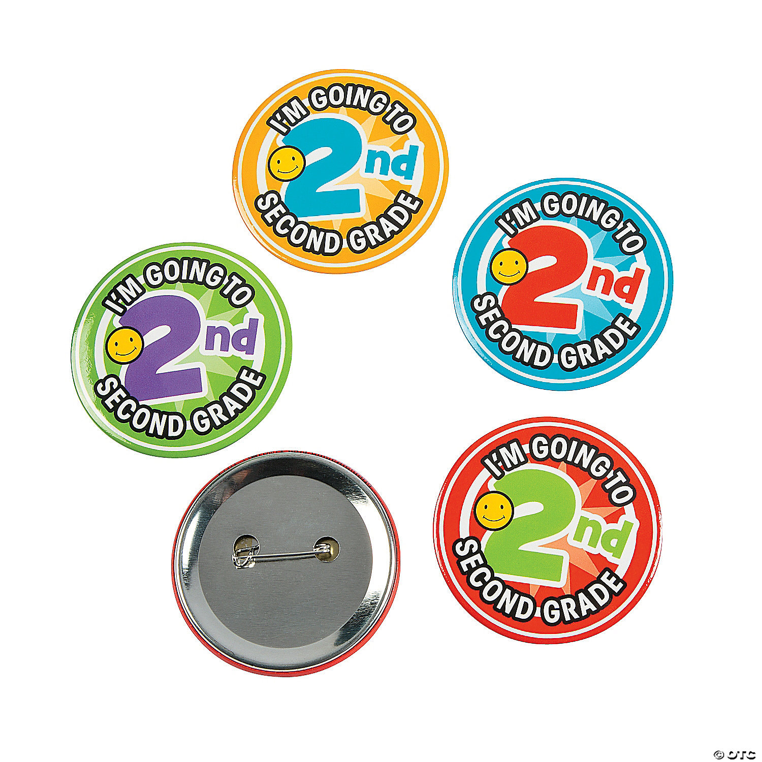 Metal I’m Going To Second Grade Buttons