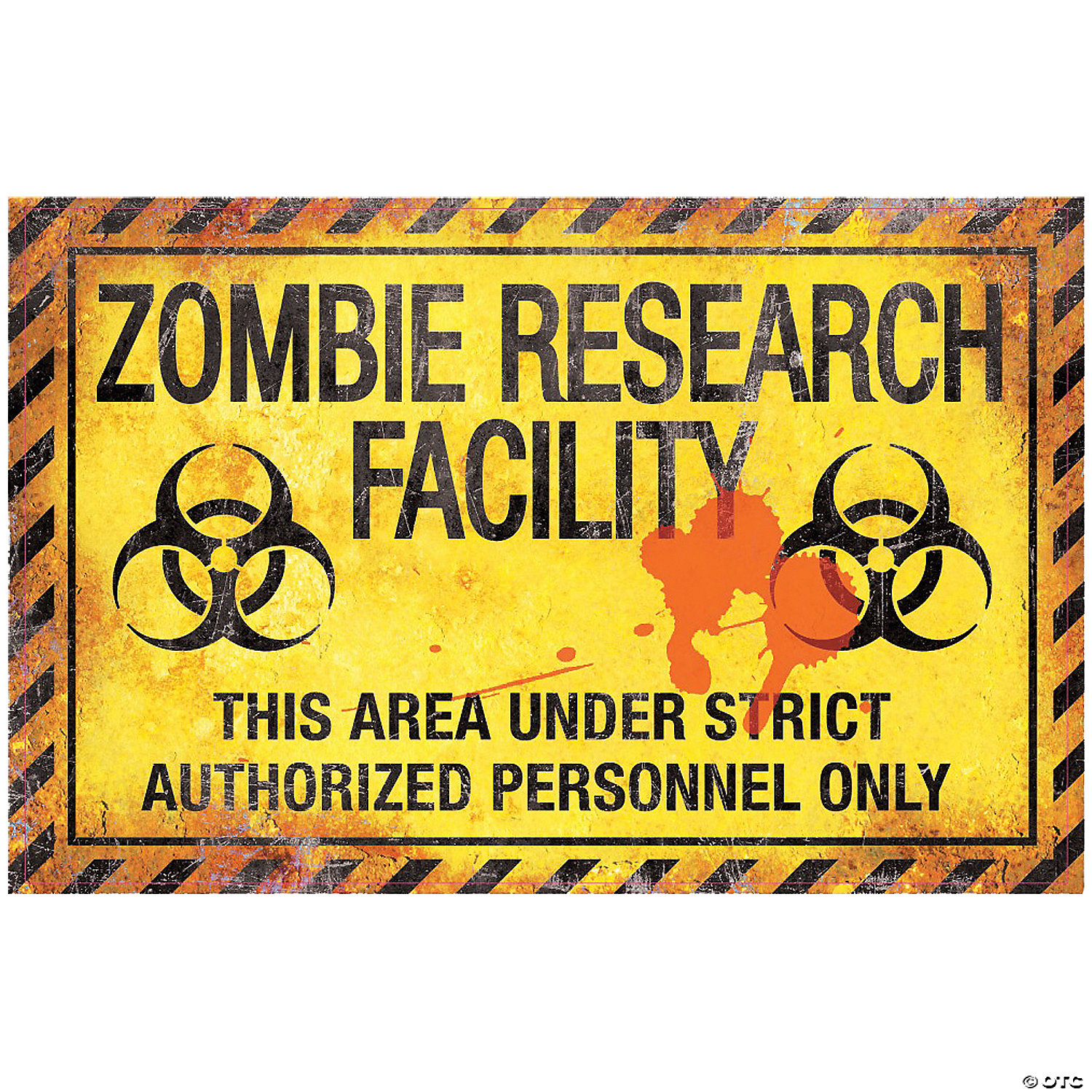 Warning Zombie Signs Zombie Crossing Aluminum Sign Or Sticker