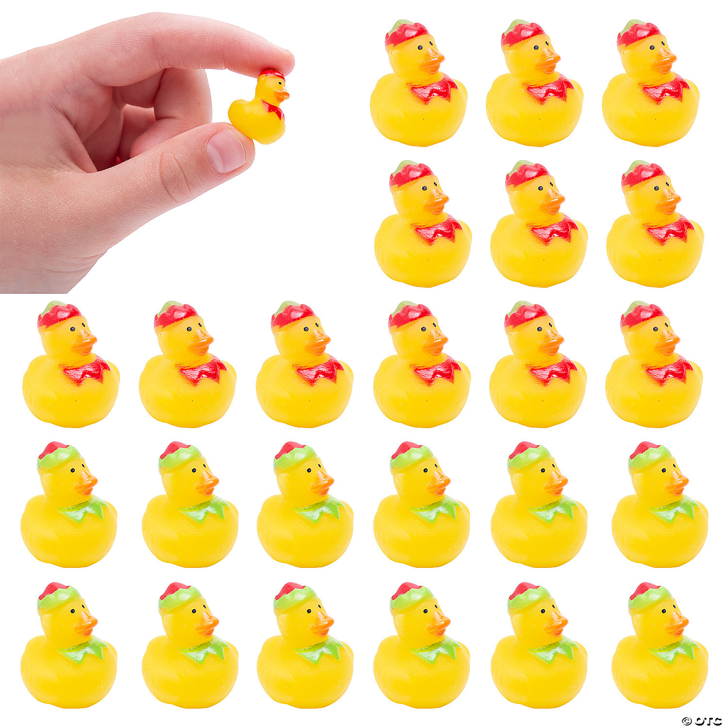 Micro Elf Character Christmas Rubber Ducks