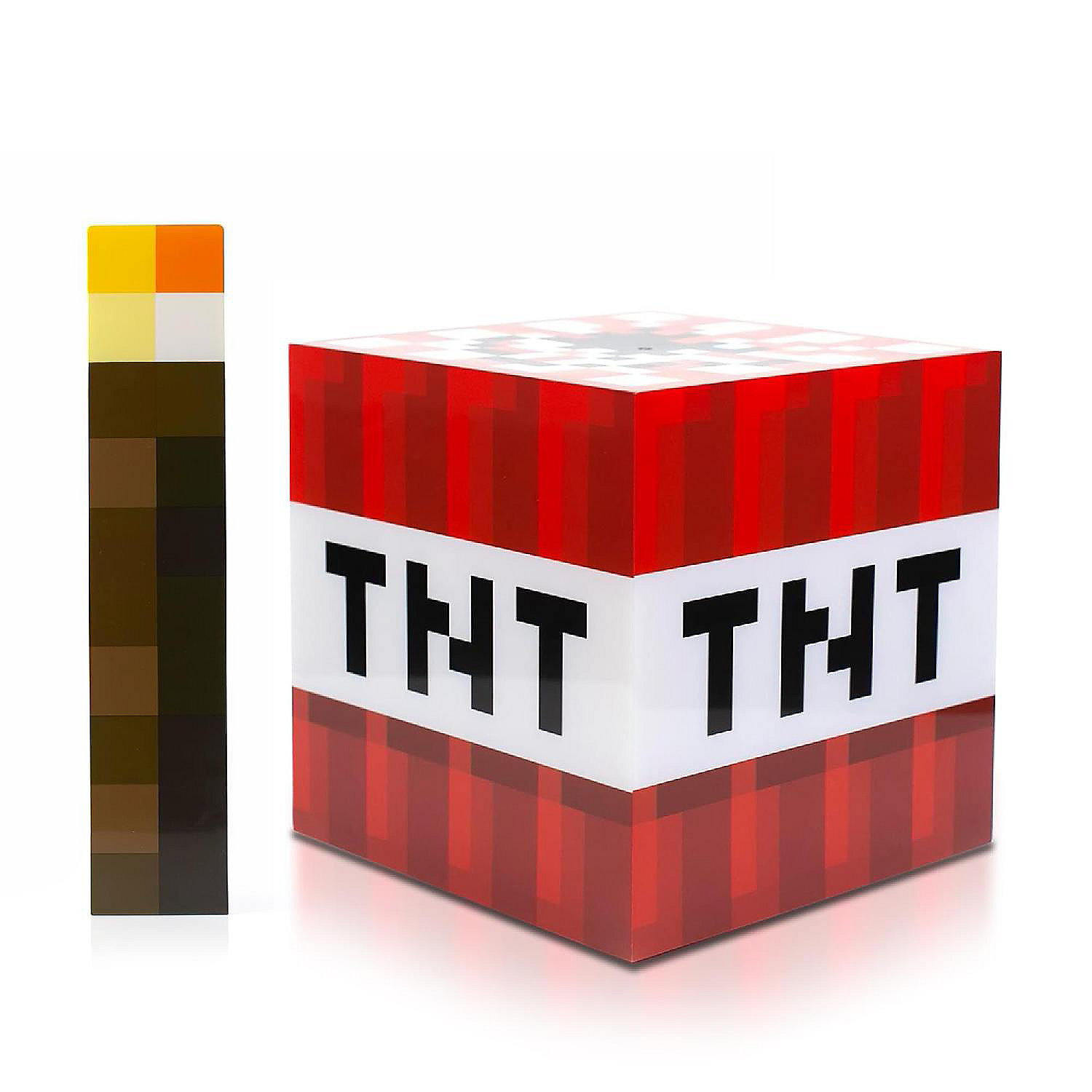 Minecraft 2-Piece Light Bundle TNT Block Mood Light & Torch LED Lamp