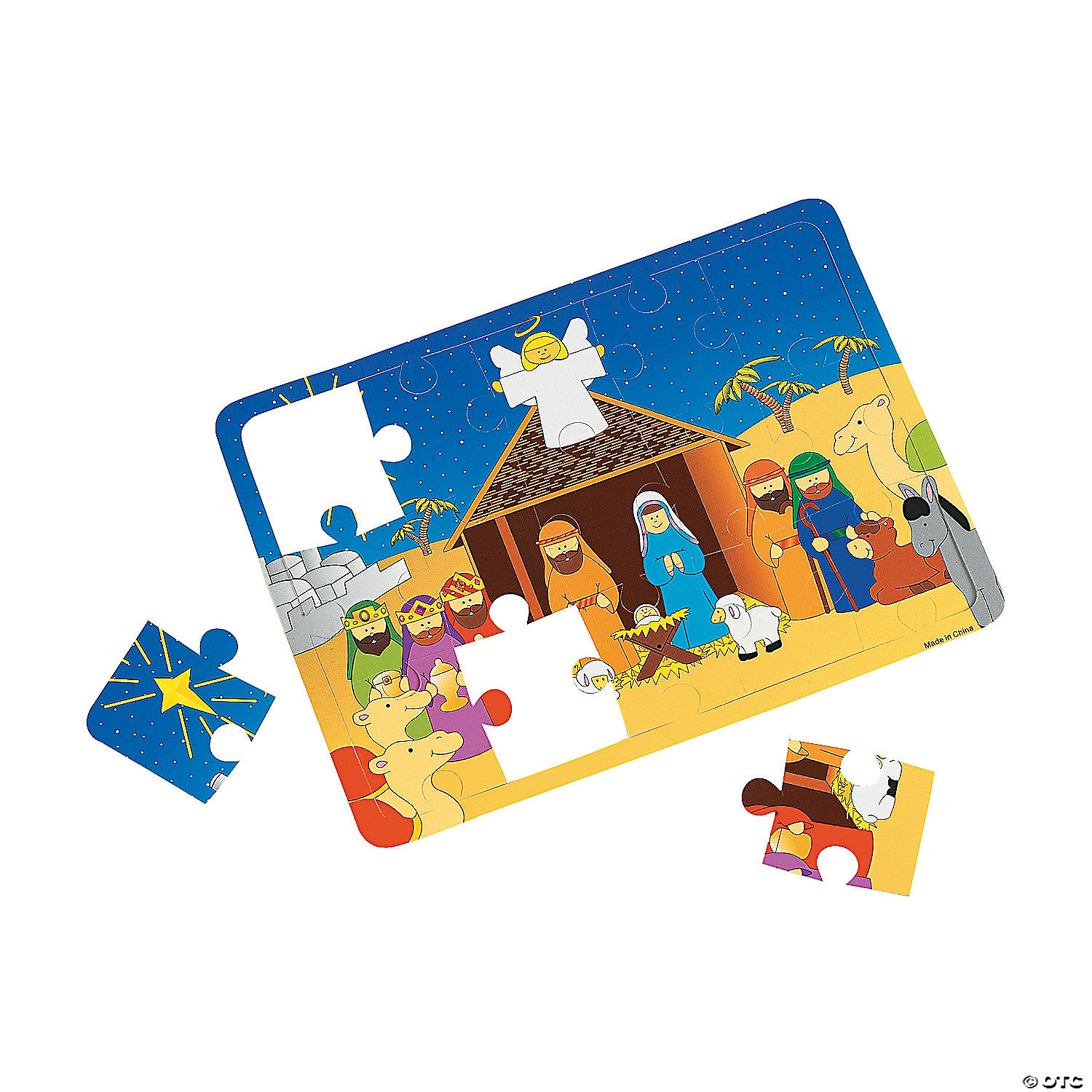 Mini Nativity Foam Jigsaw Puzzles - Set of 12 - Discontinued