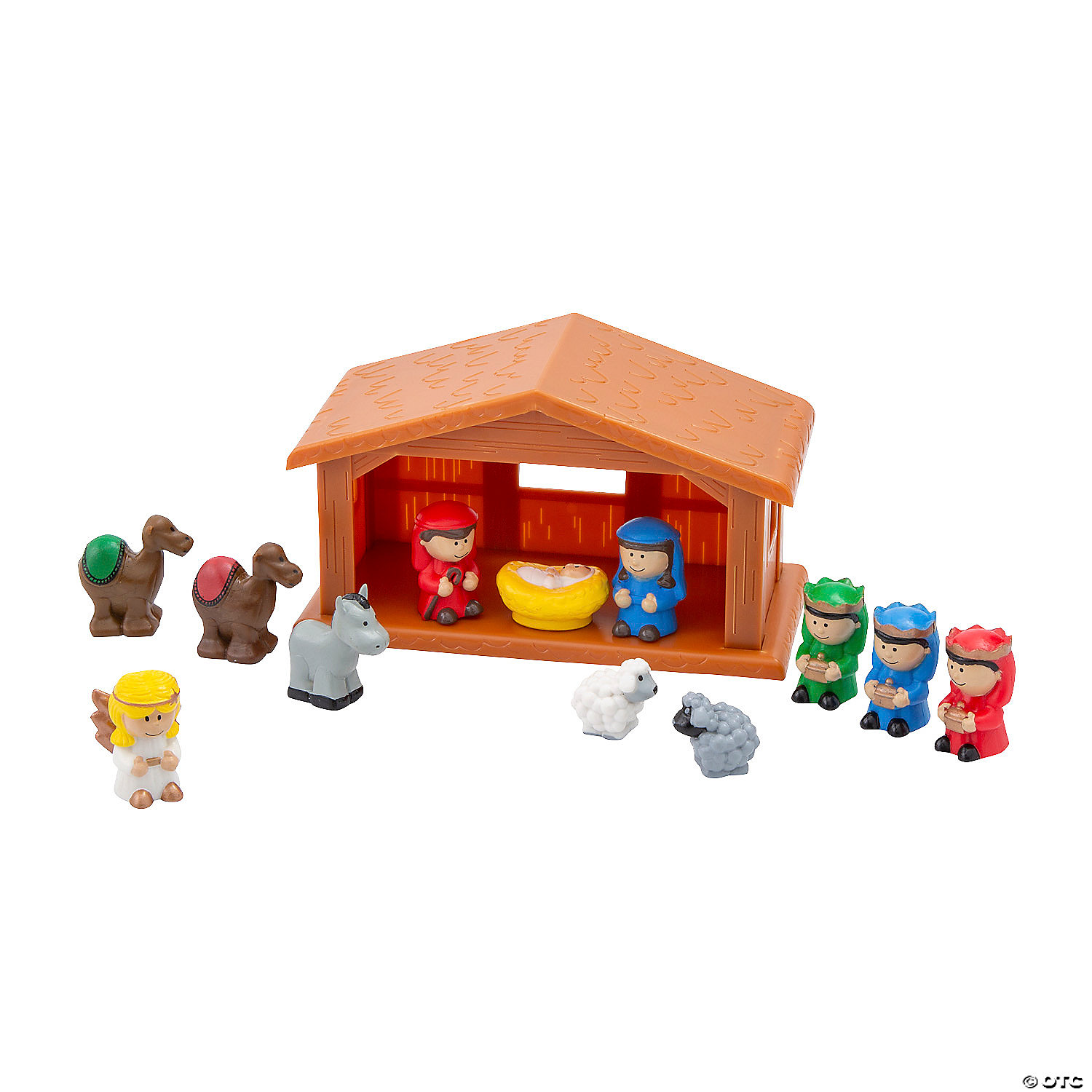 Mini Plastic Nativity Stable Toy Playset