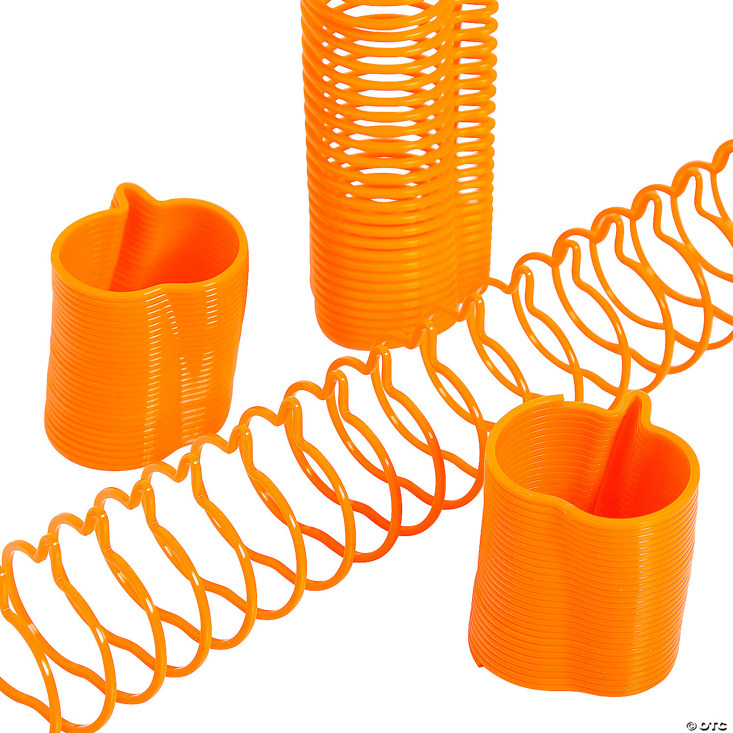 Mini Pumpkin-Shaped Orange Plastic Magic Springs