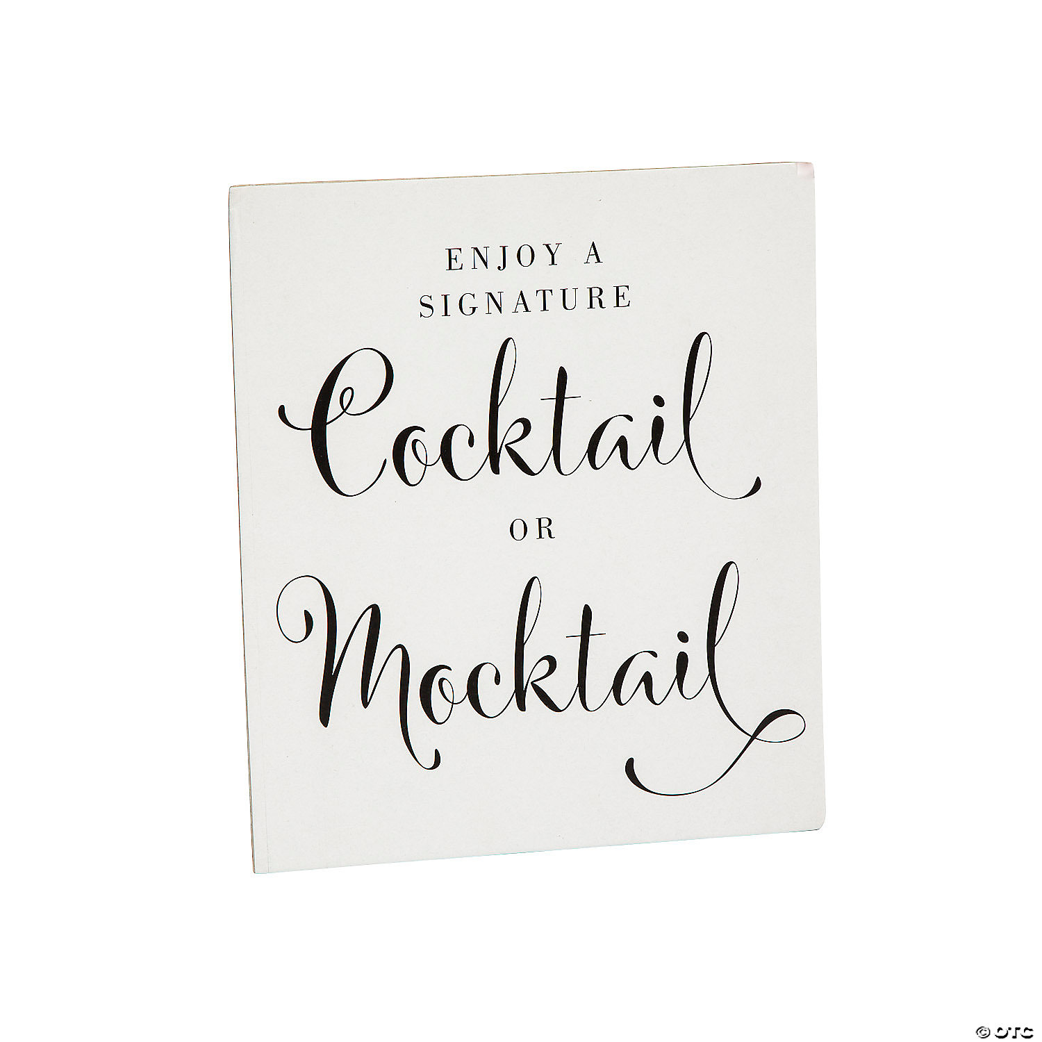 Mocktail Table Sign with Easel