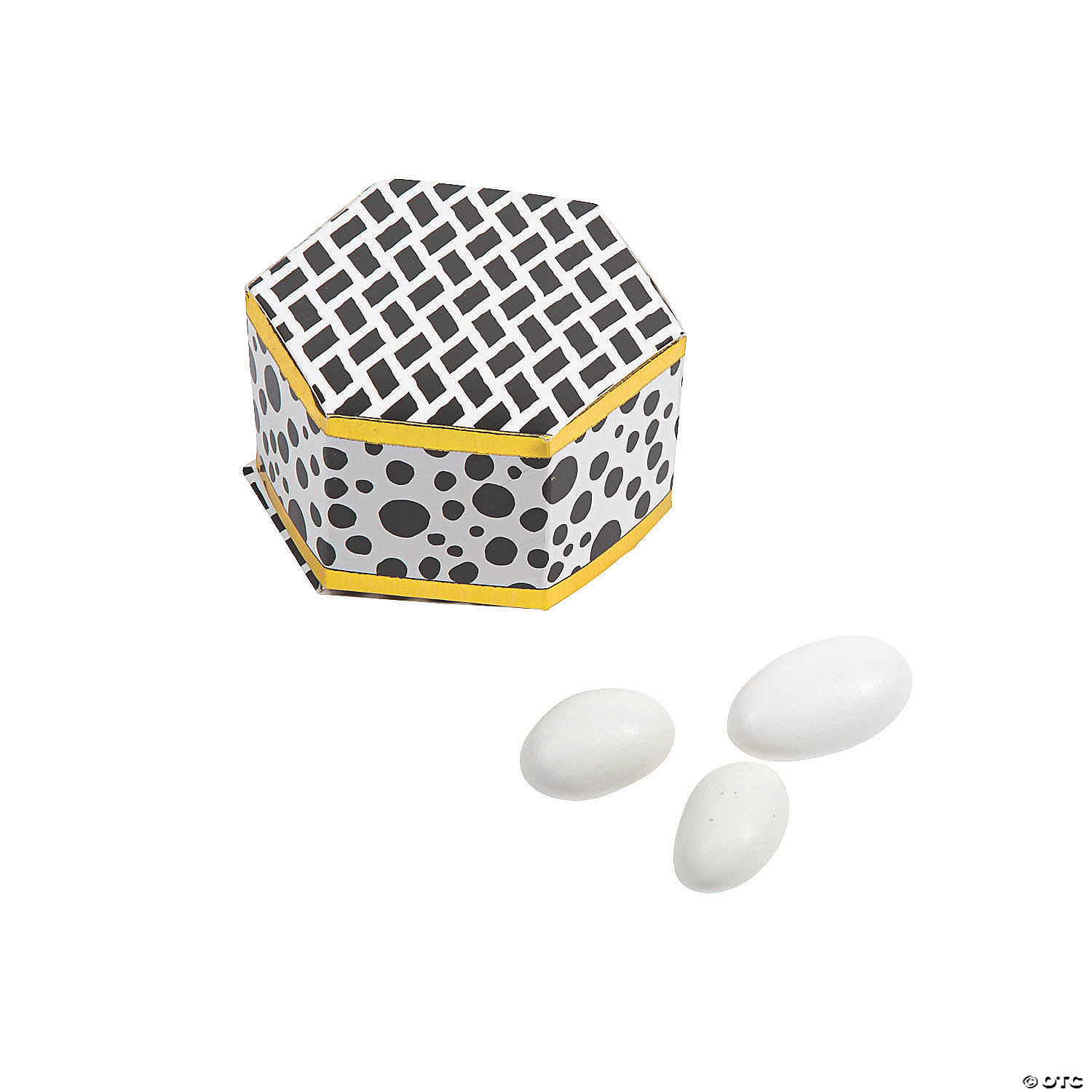 Modern Mixed Pattern Hexagon Favor Boxes - 24 Pc. | Oriental Trading