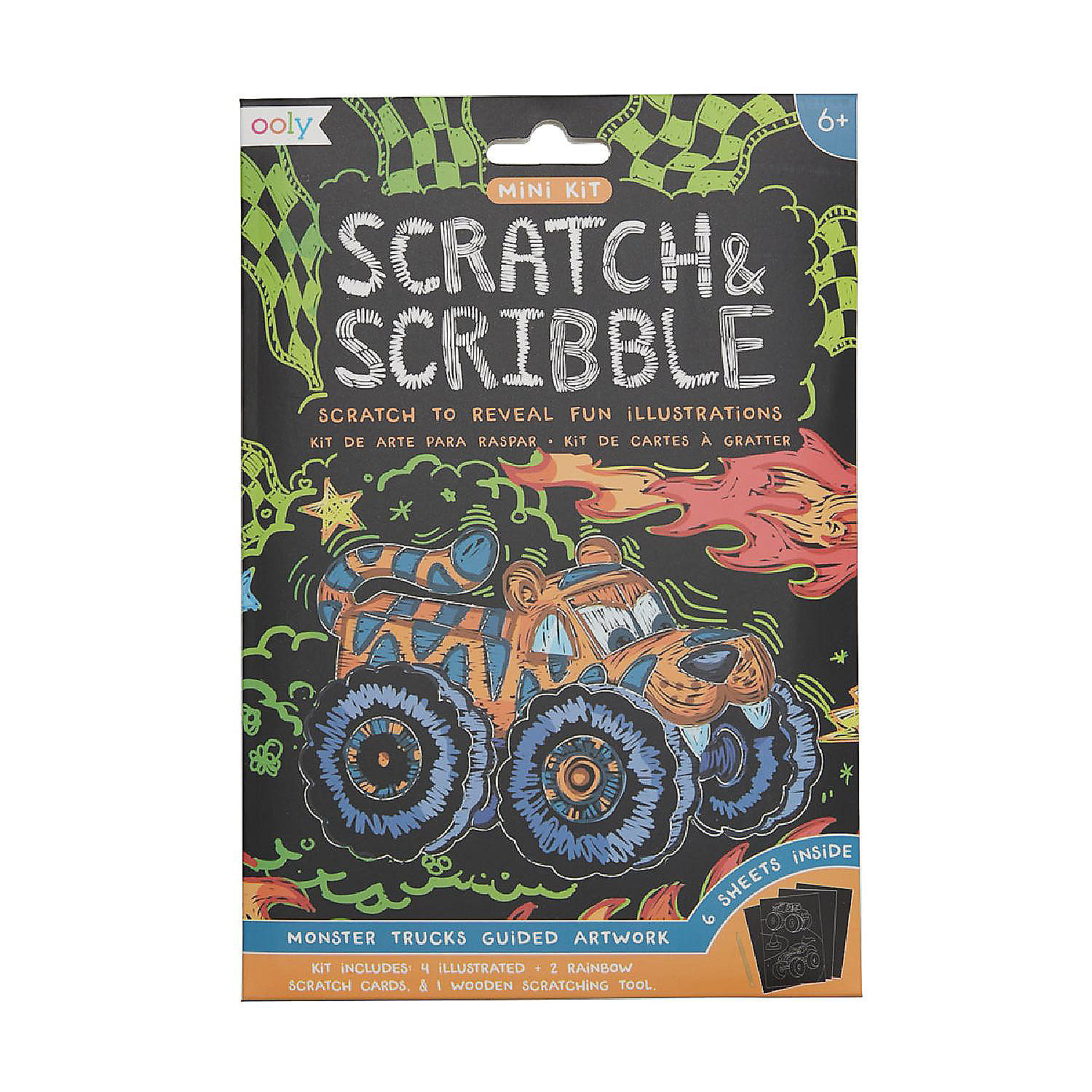 Monster Truck Mini Scratch and Scribble Art Kit / Default Title | Oriental Trading