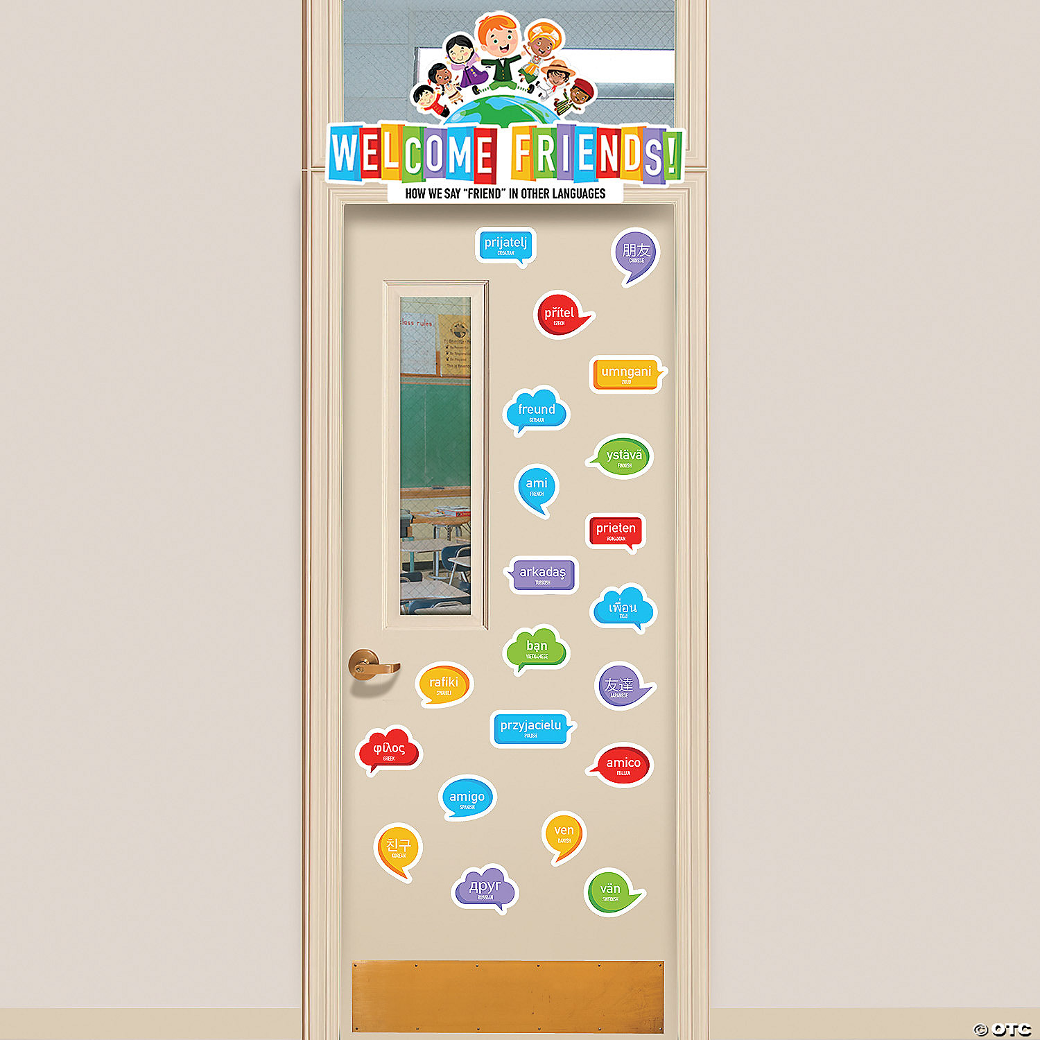 Multicultural Welcome Friends Door Decorating Set - 27 Pc. - Discontinued
