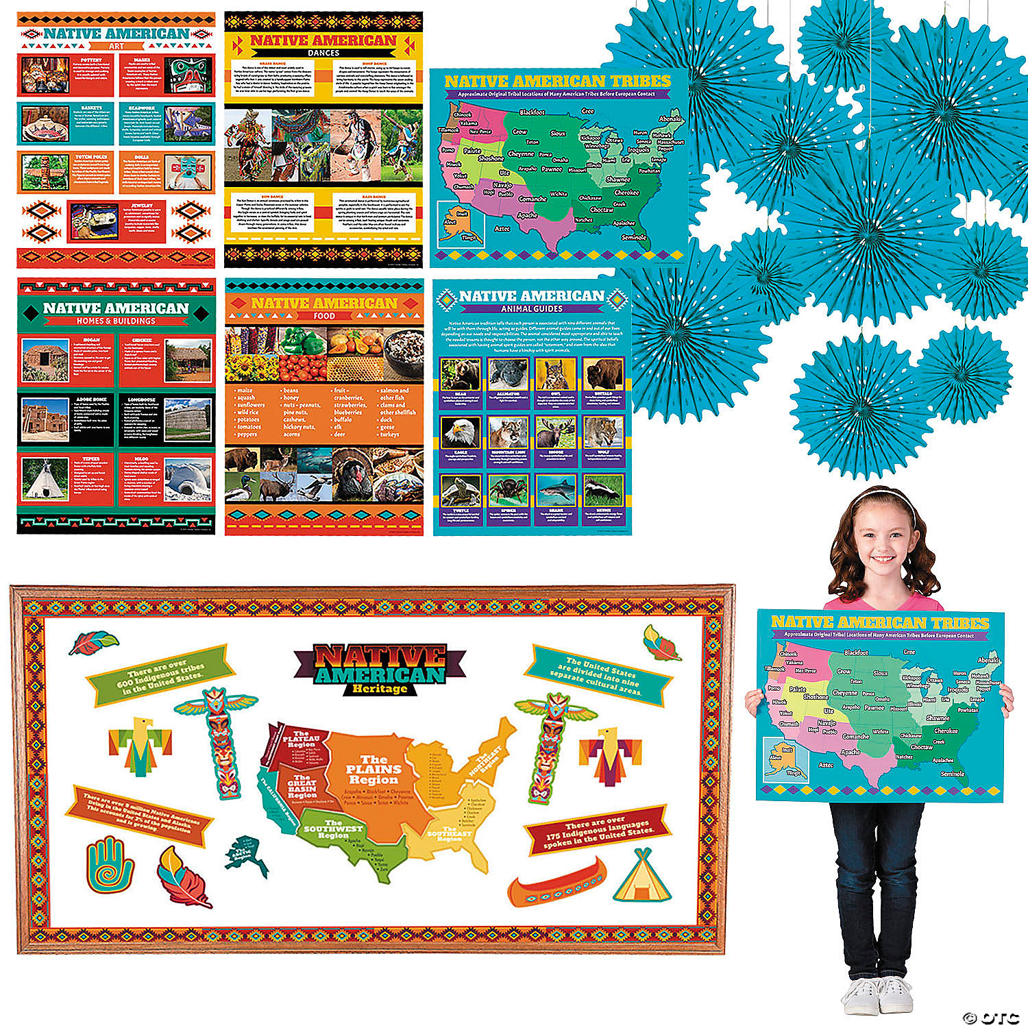 Native American Heritage Decorating Kit - 30 Pc.