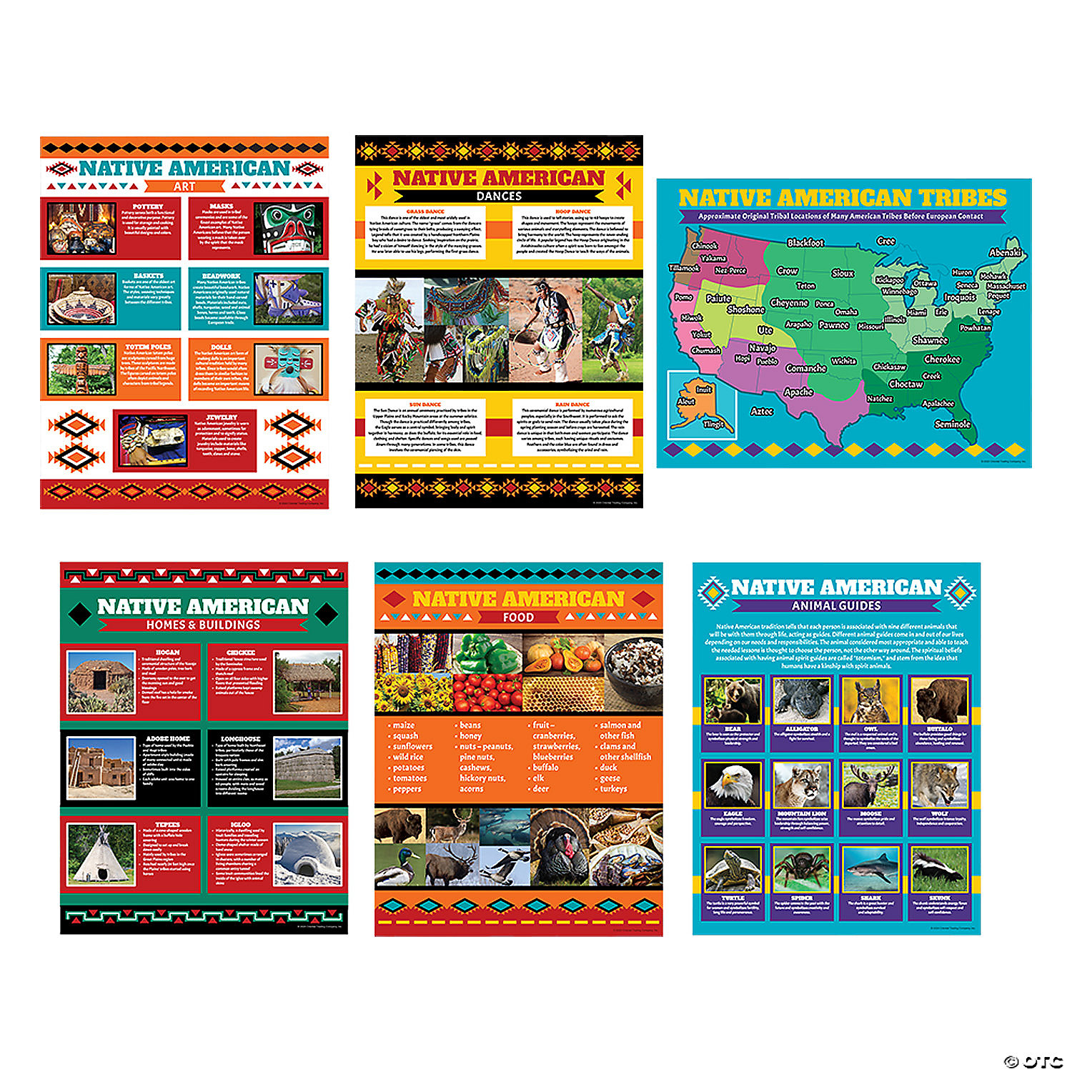 Native American Poster Set - 6 Pc.