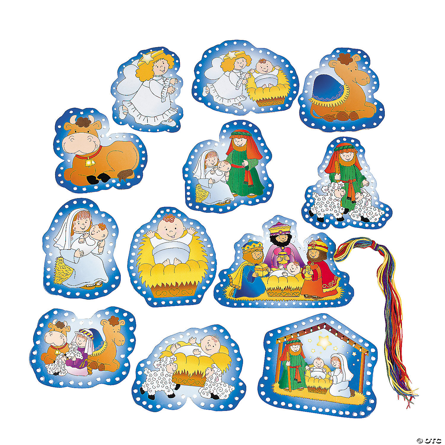 Nativity Lacing Cards - 24 Pc. - Discontinued