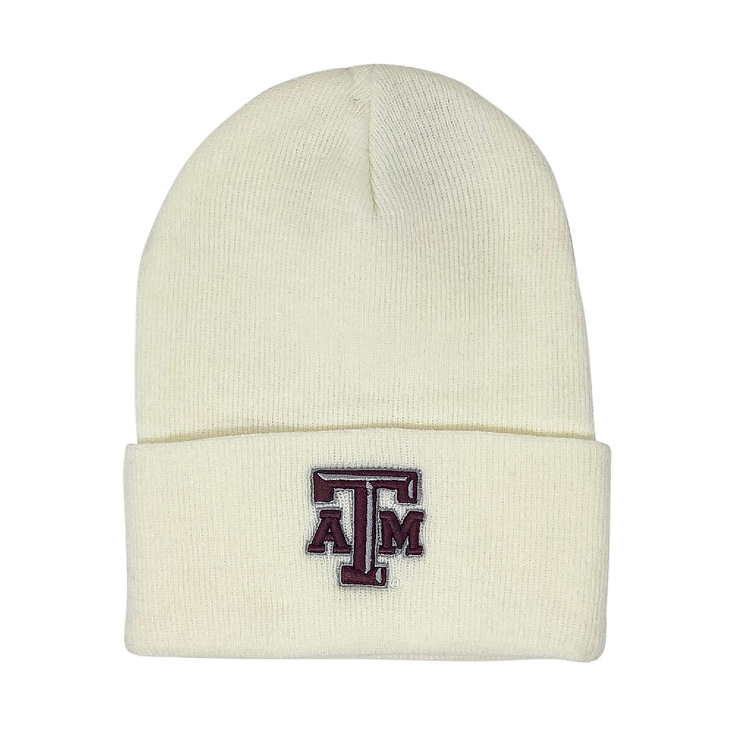 Ncaa Beanie - Texas A&M Aggies, White Cuffed