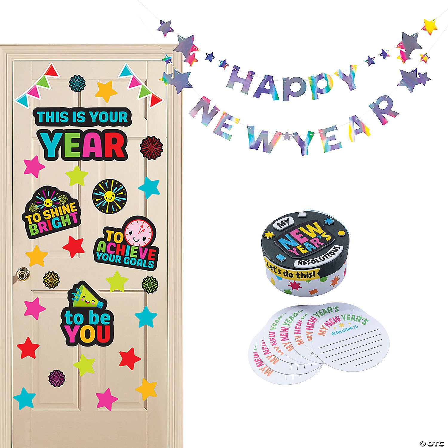 New Year Goals Classroom Decorating Kit - 71 Pc. - Discontinued