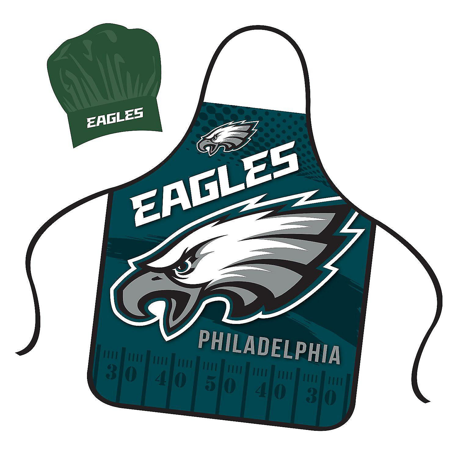 NFL Apron and Chef Hat Set Philadelphia Eagles | Oriental Trading