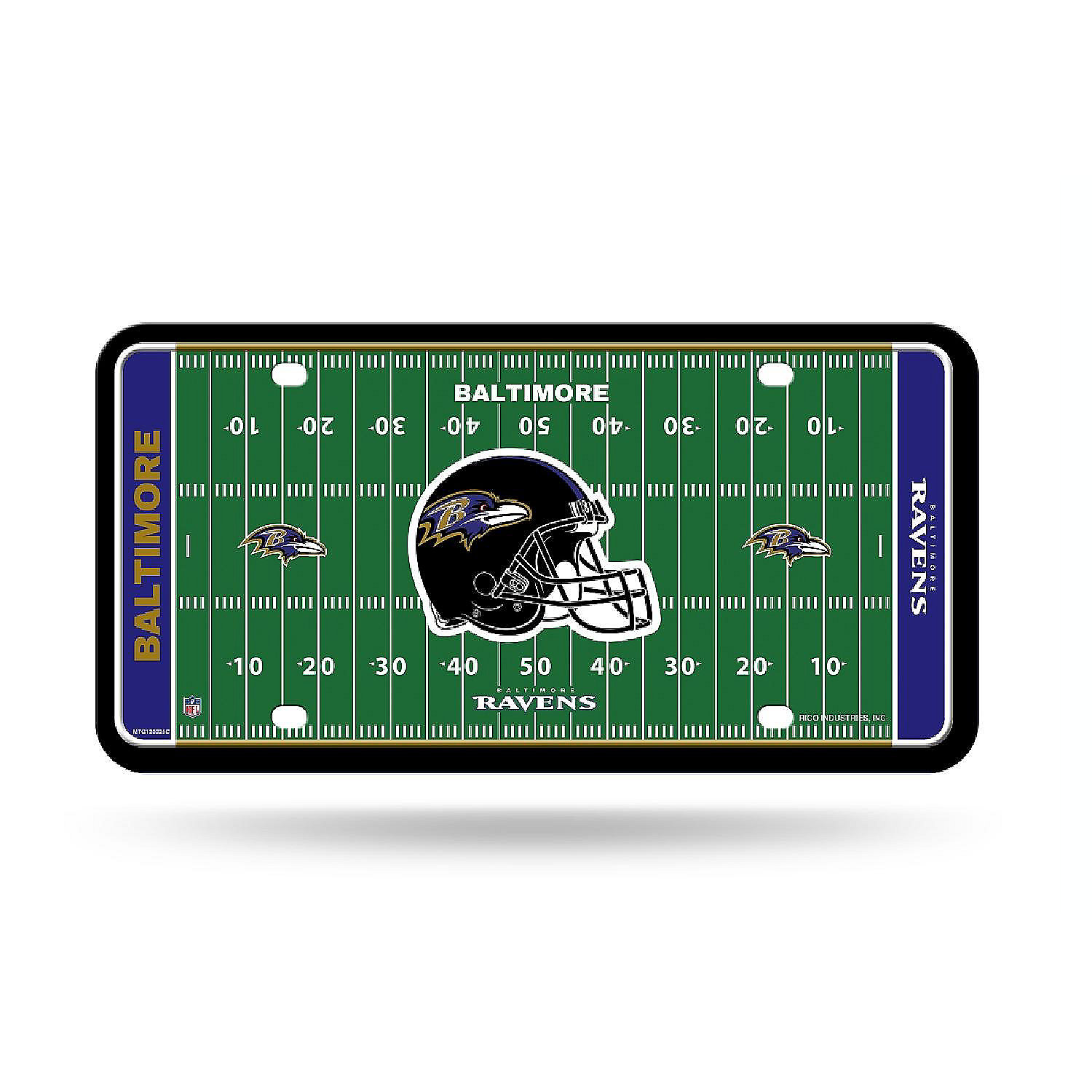 NFL Baltimore Ravens Field License Plate