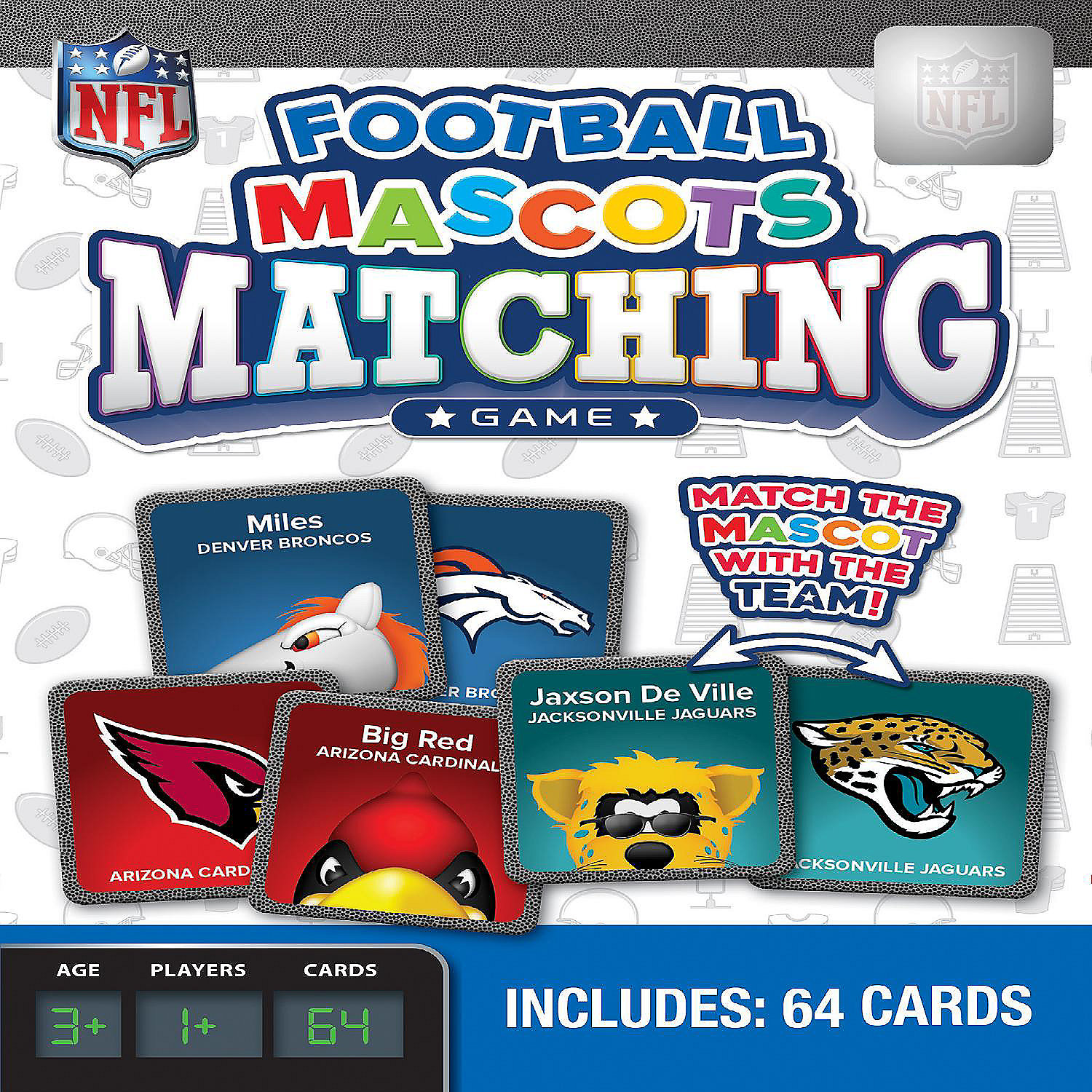 NFL Mascots Matching Game | Oriental Trading