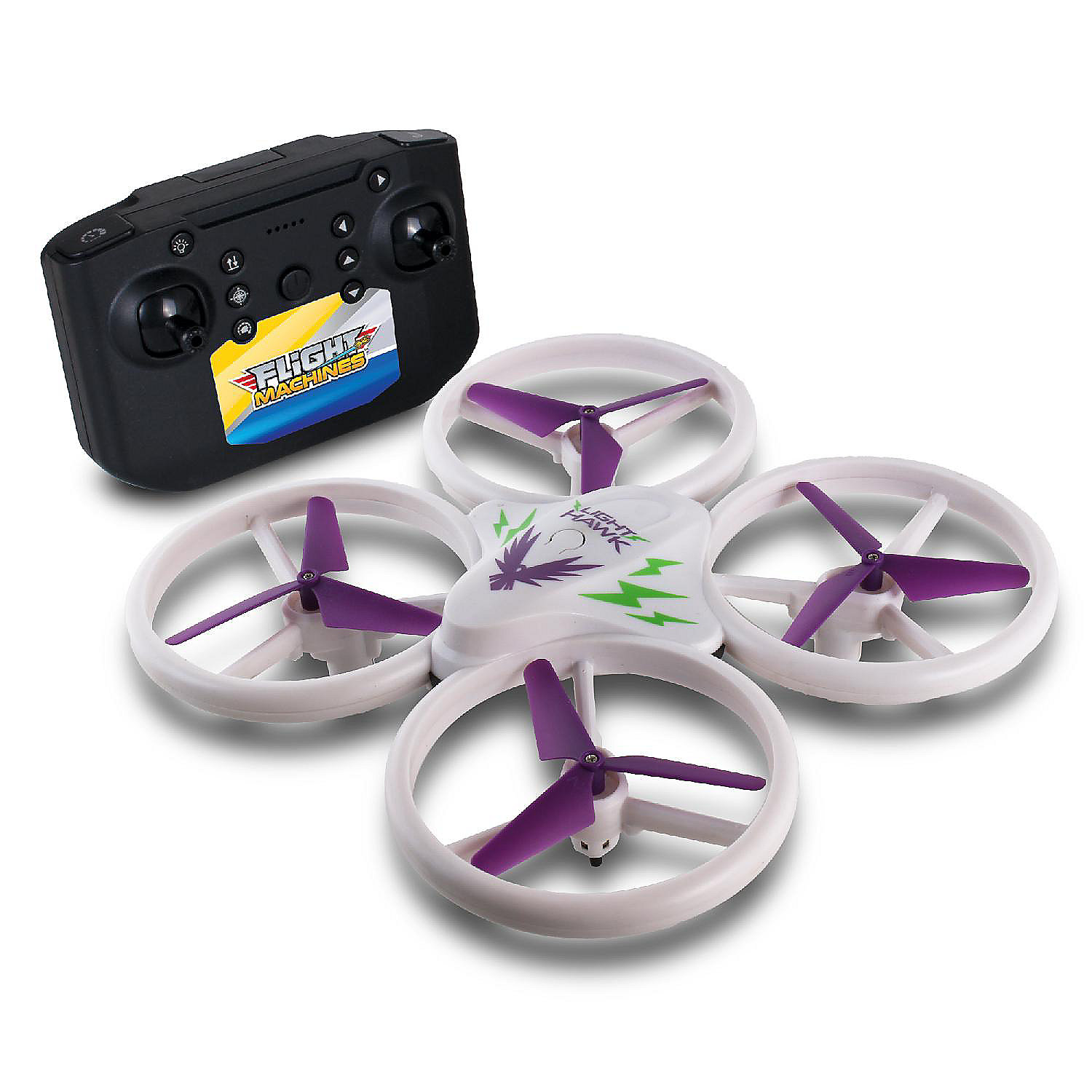 Nkok Fight Machines 2.4Ghz Lighthawk Rc Drone - Altitude Hold, Stunts, Obstacle Avoidance, Led ...
