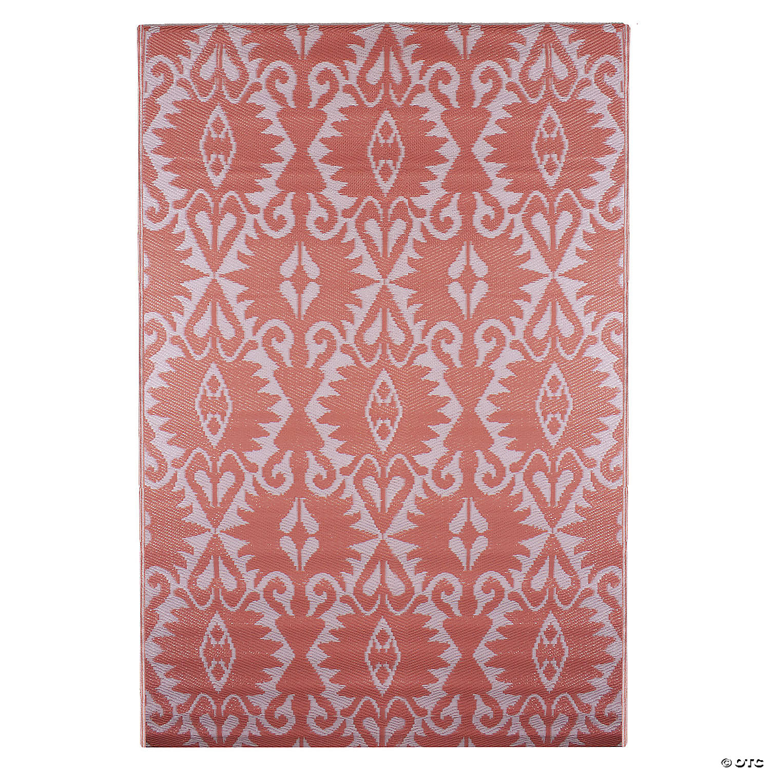 Northlight 4' Proper 6' Pink Abstract Pattern Rectangular Outdoor Area Rug