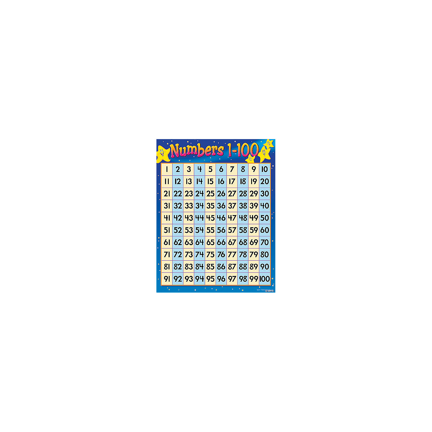 Numbers 1-100 Learning Chart | Fun Express