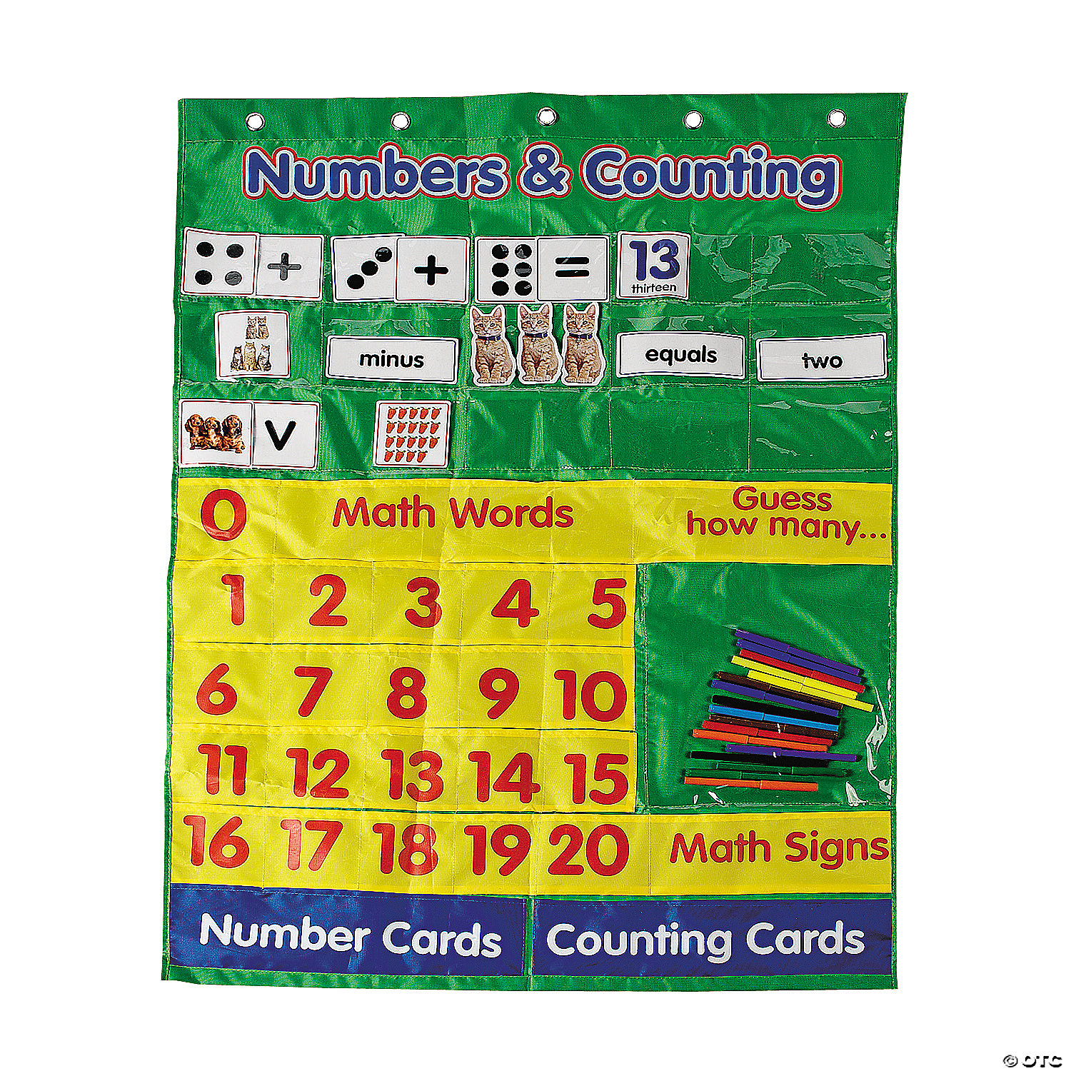 Numbers & Counting Pocket Chart | Fun Express