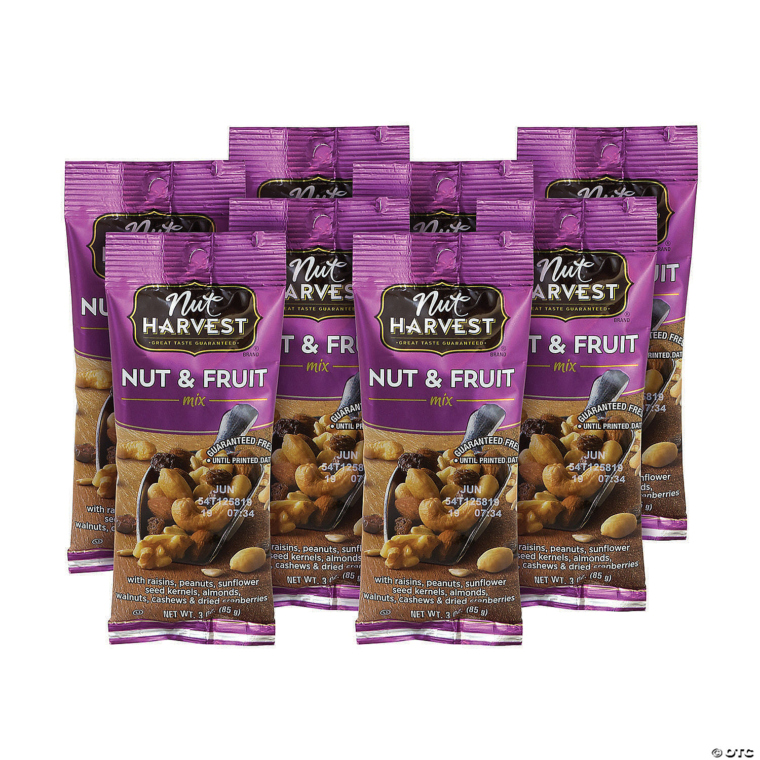 NUT HARVEST Nut & Fruit Mix, 2.25 oz, 8 Pack