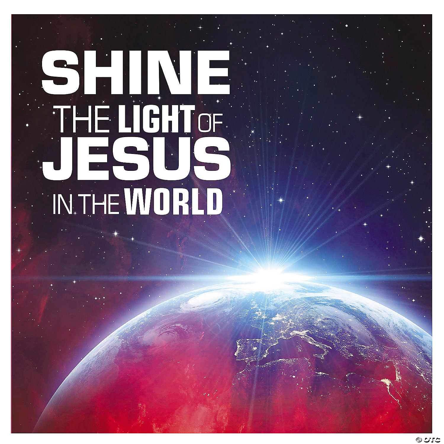 Outer Space VBS Shine with Jesus Backdrop - Discontinued