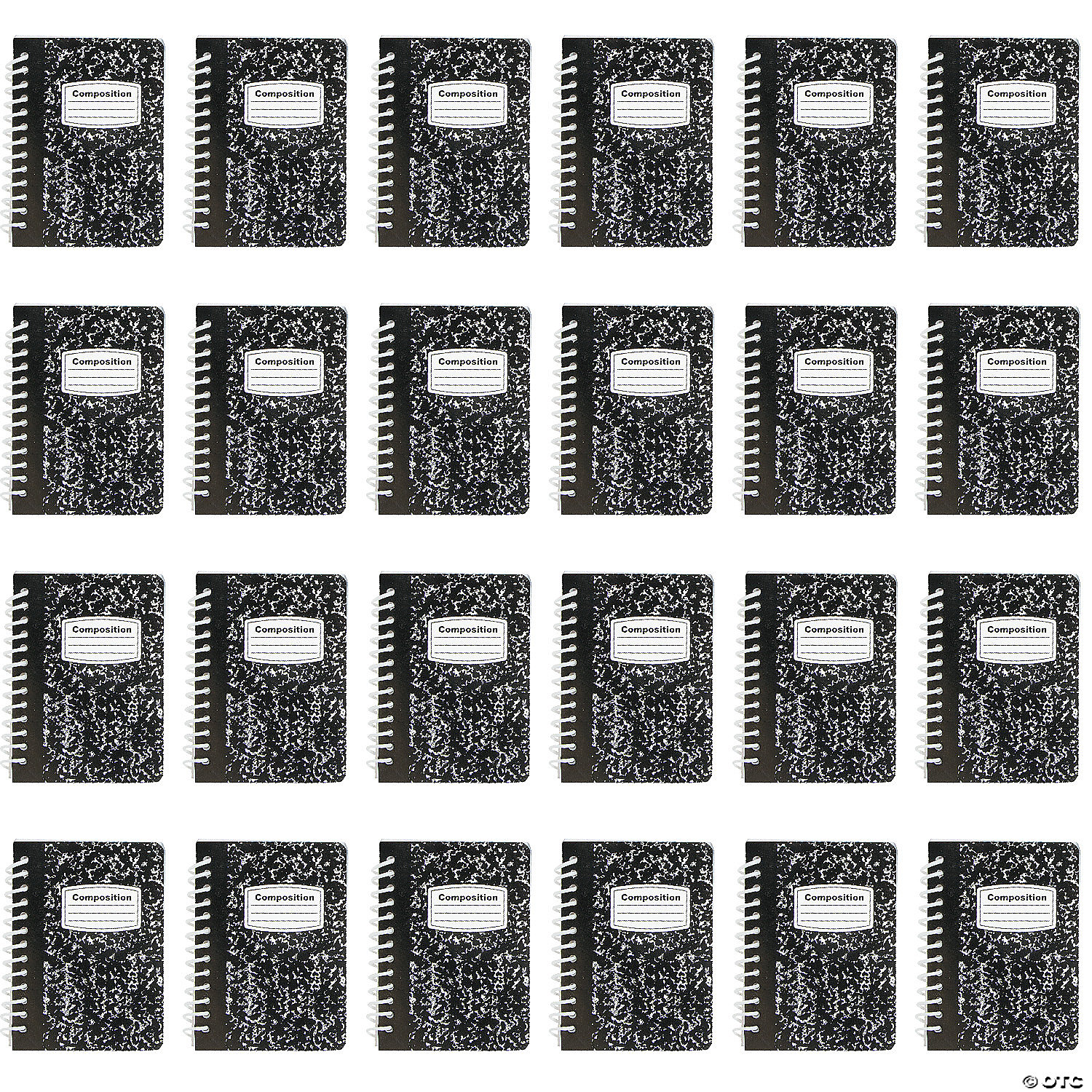 Paper Black & White Mini Spiral Notebooks