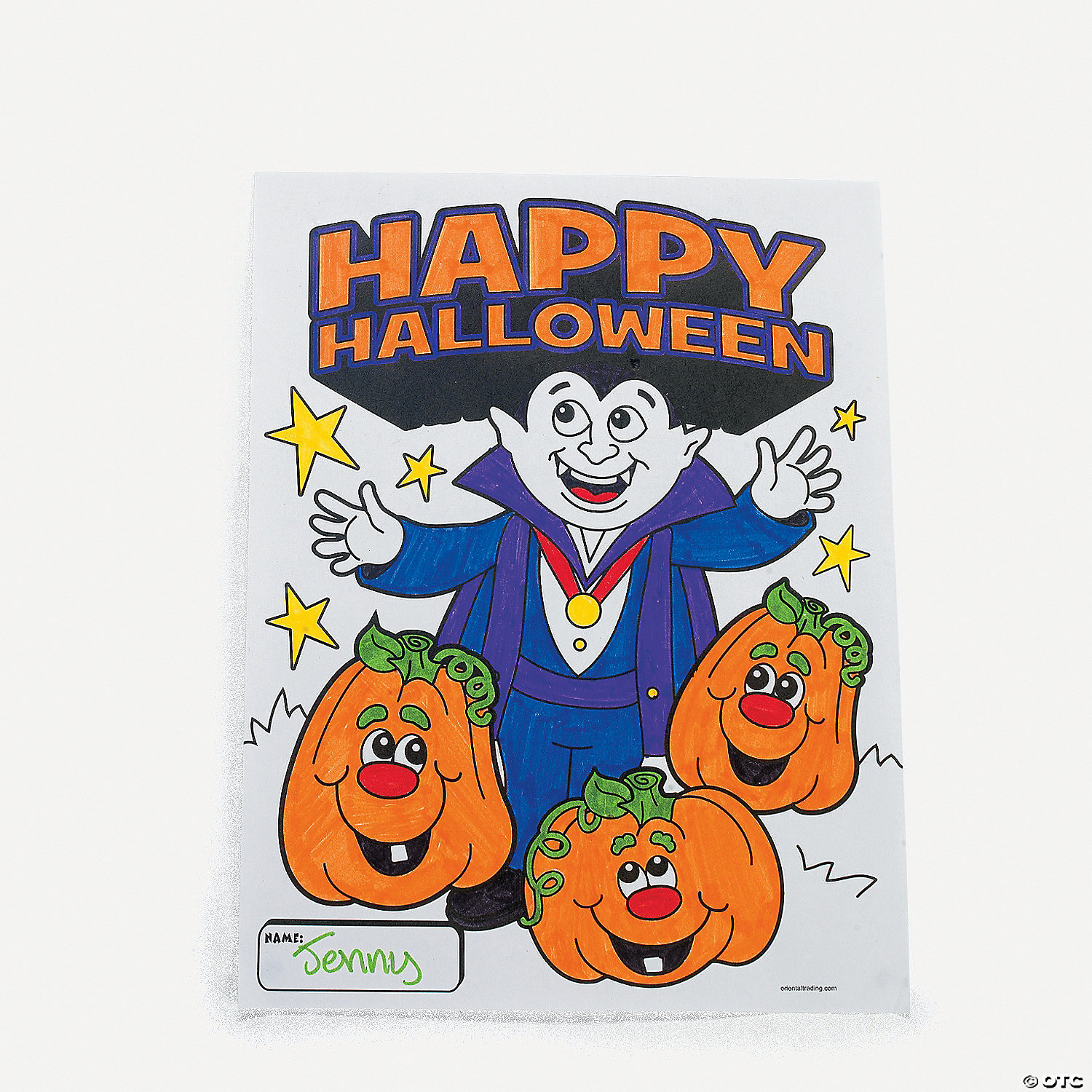 Paper Halloween Coloring Contest Sheets
