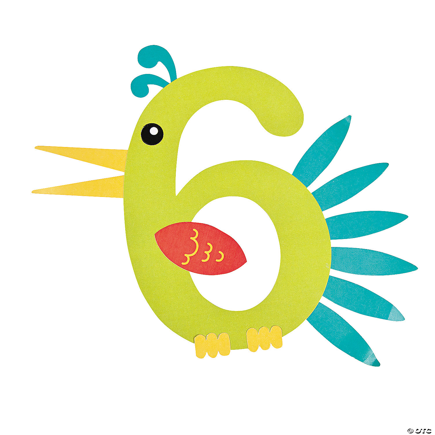 Paper Number 6 Craft Kit | Fun Express